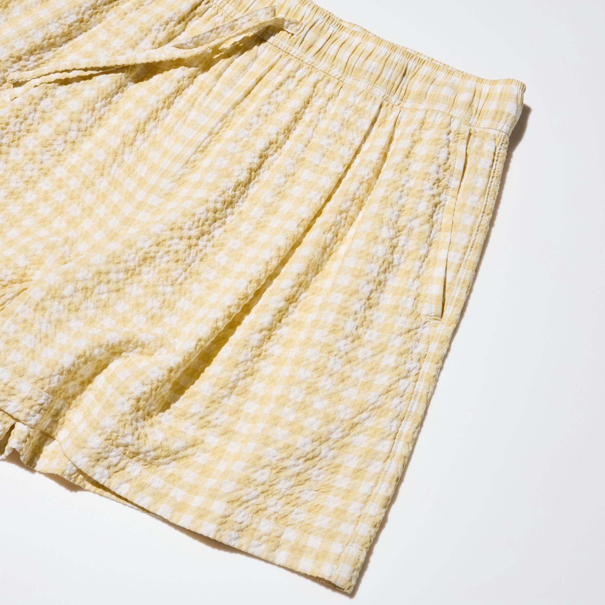 Women's Seersucker Easy Shorts (Gingham) | UNIQLO UK
