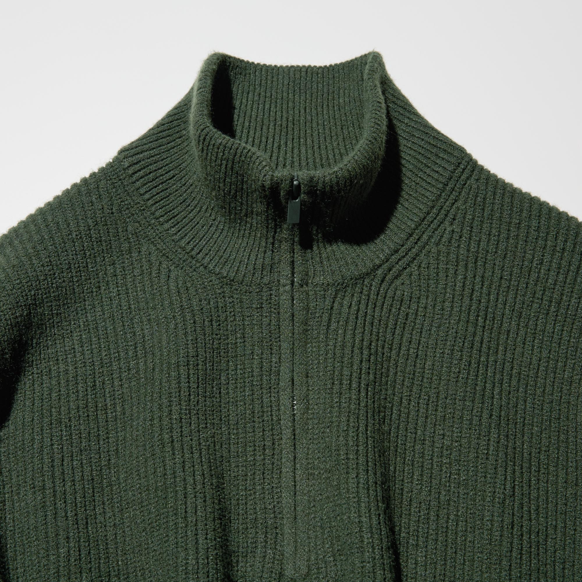 Men's Soufflé Yarn Half-Zip Jumper | UNIQLO UK