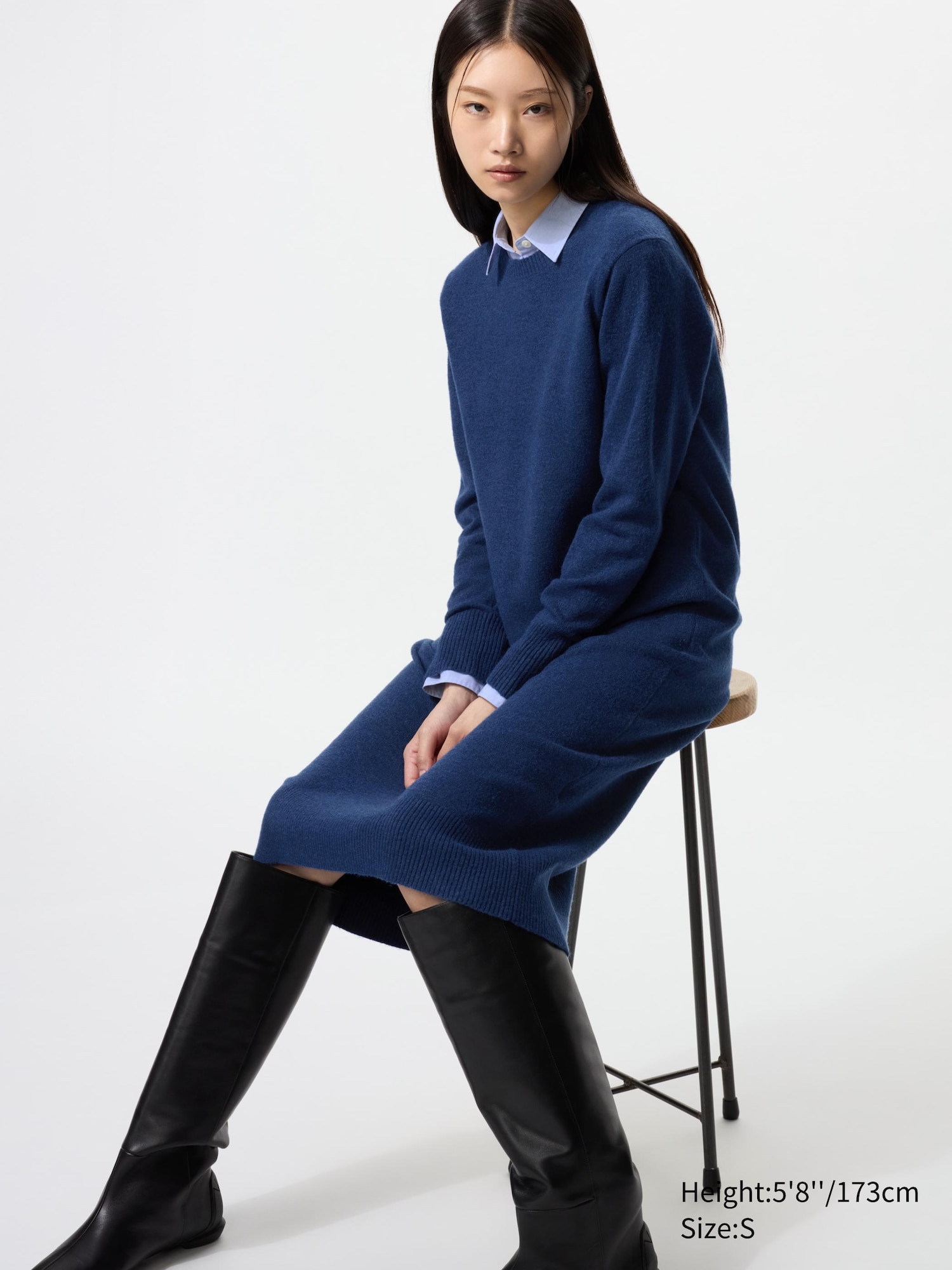 Women's Soufflé Yarn Dress | UNIQLO UK