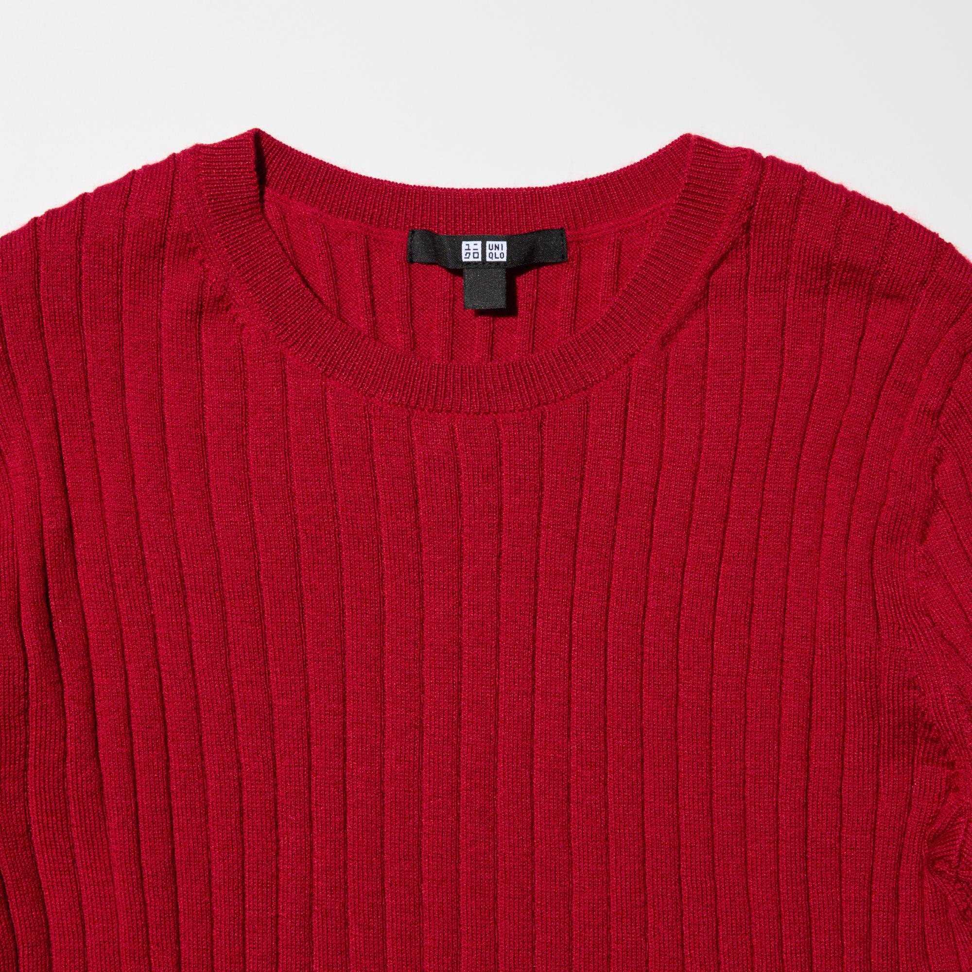 Women's Merino Blend Ribbed Knit Dress | UNIQLO UK