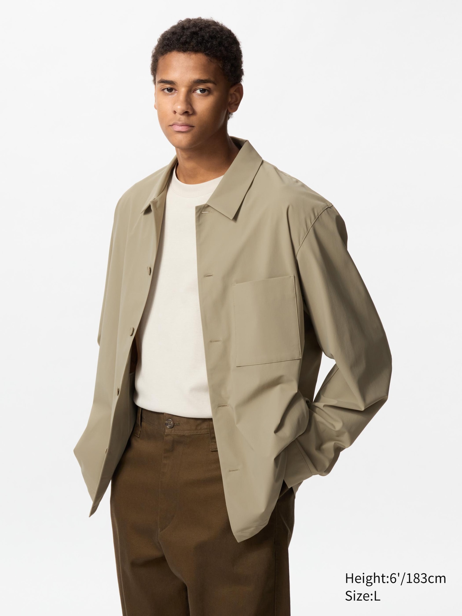 Men's Ultra Stretch Shirt Jacket | UNIQLO UK