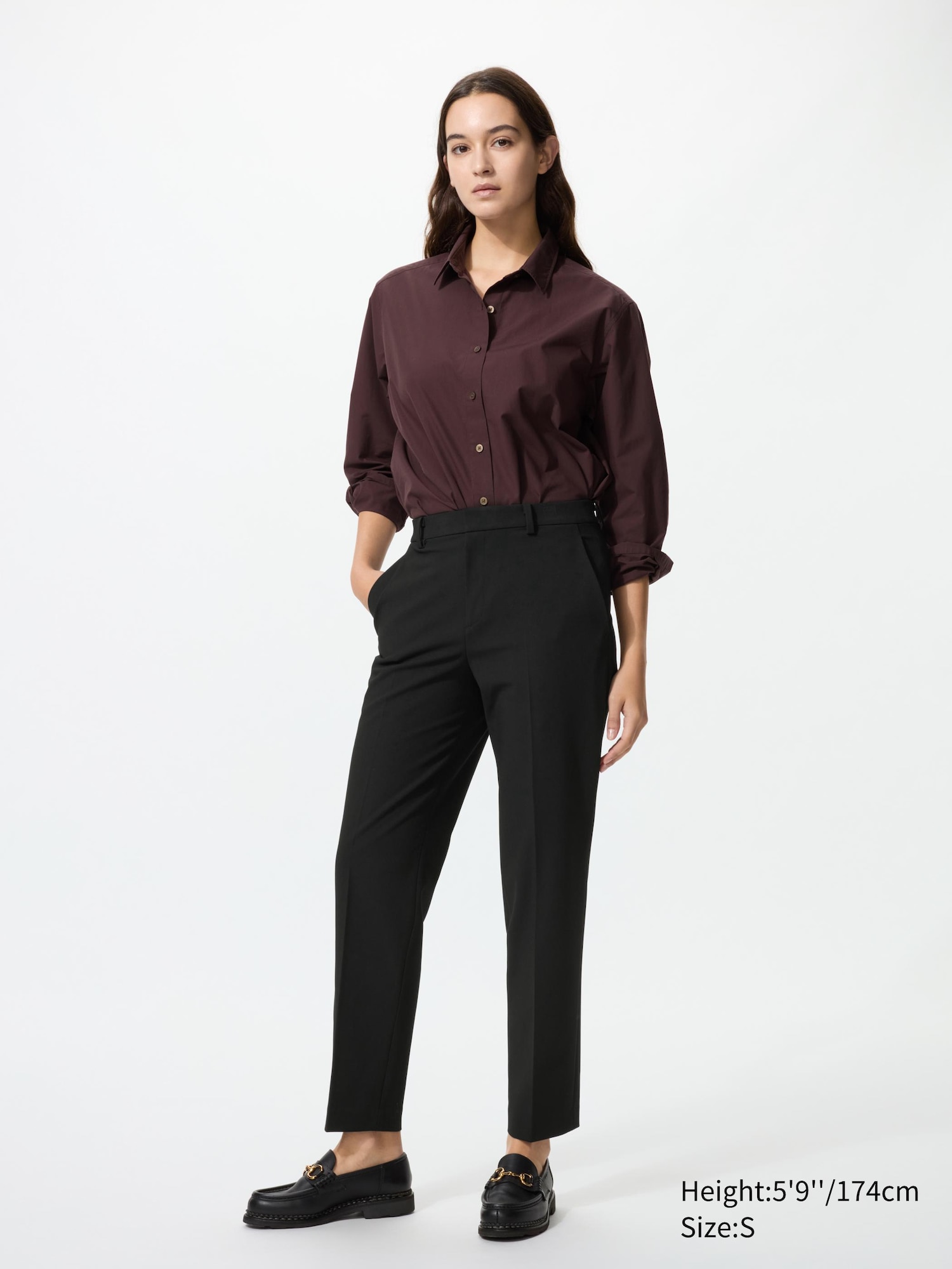 Women's Smart Ankle Trousers (Longer) | UNIQLO UK