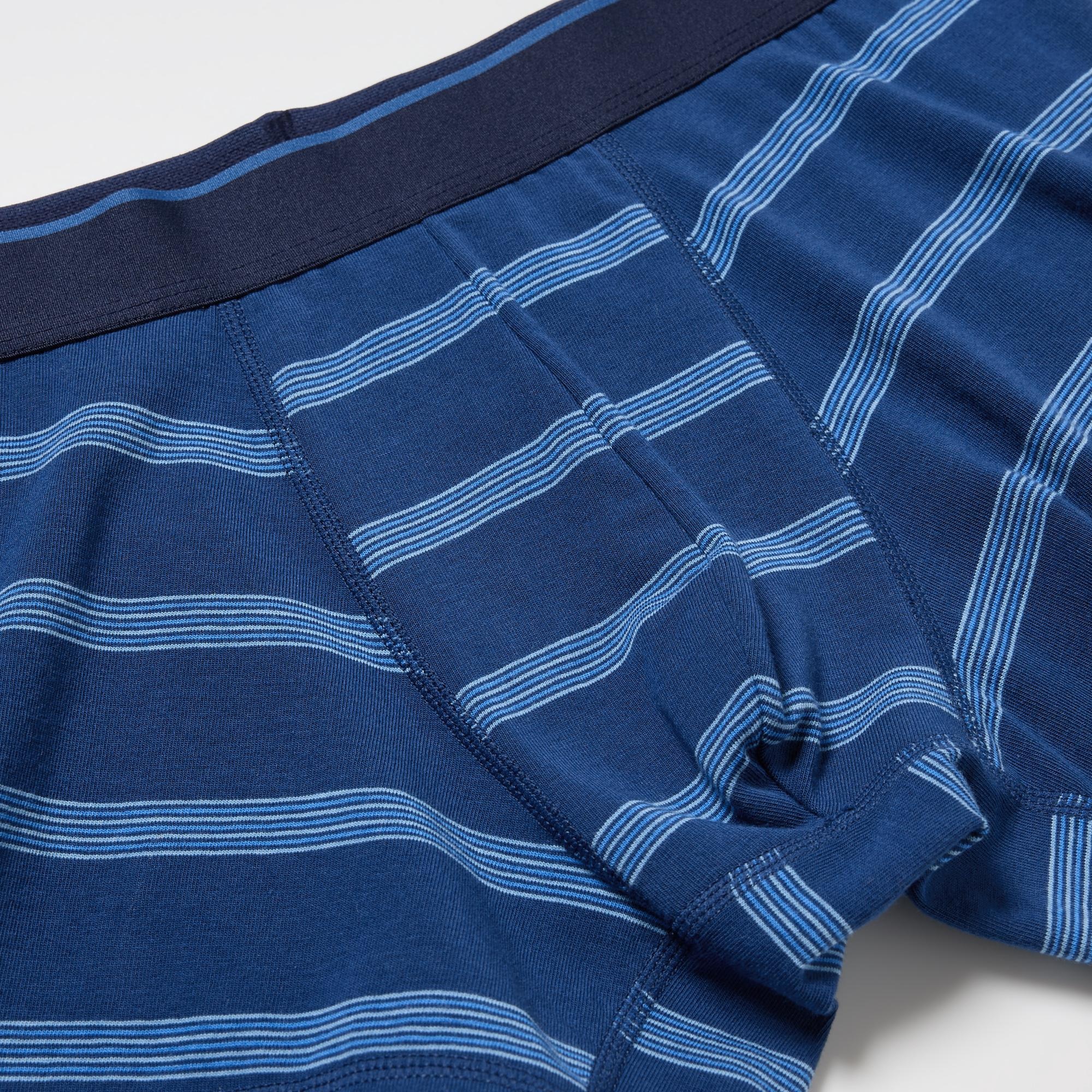 Men's Cotton Boxer Briefs (Low Rise, Stripe) | UNIQLO UK