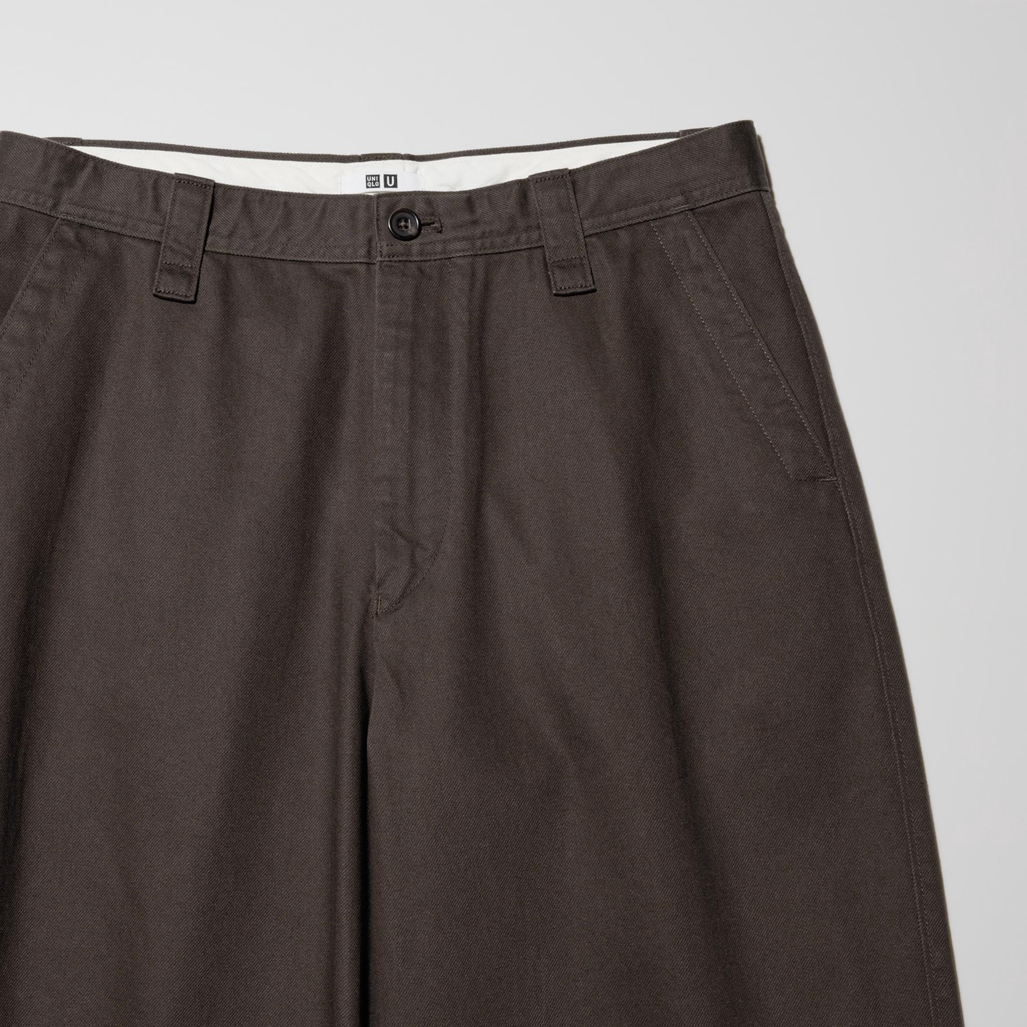 Men's Wide Chino Trousers (Longer) | UNIQLO UK