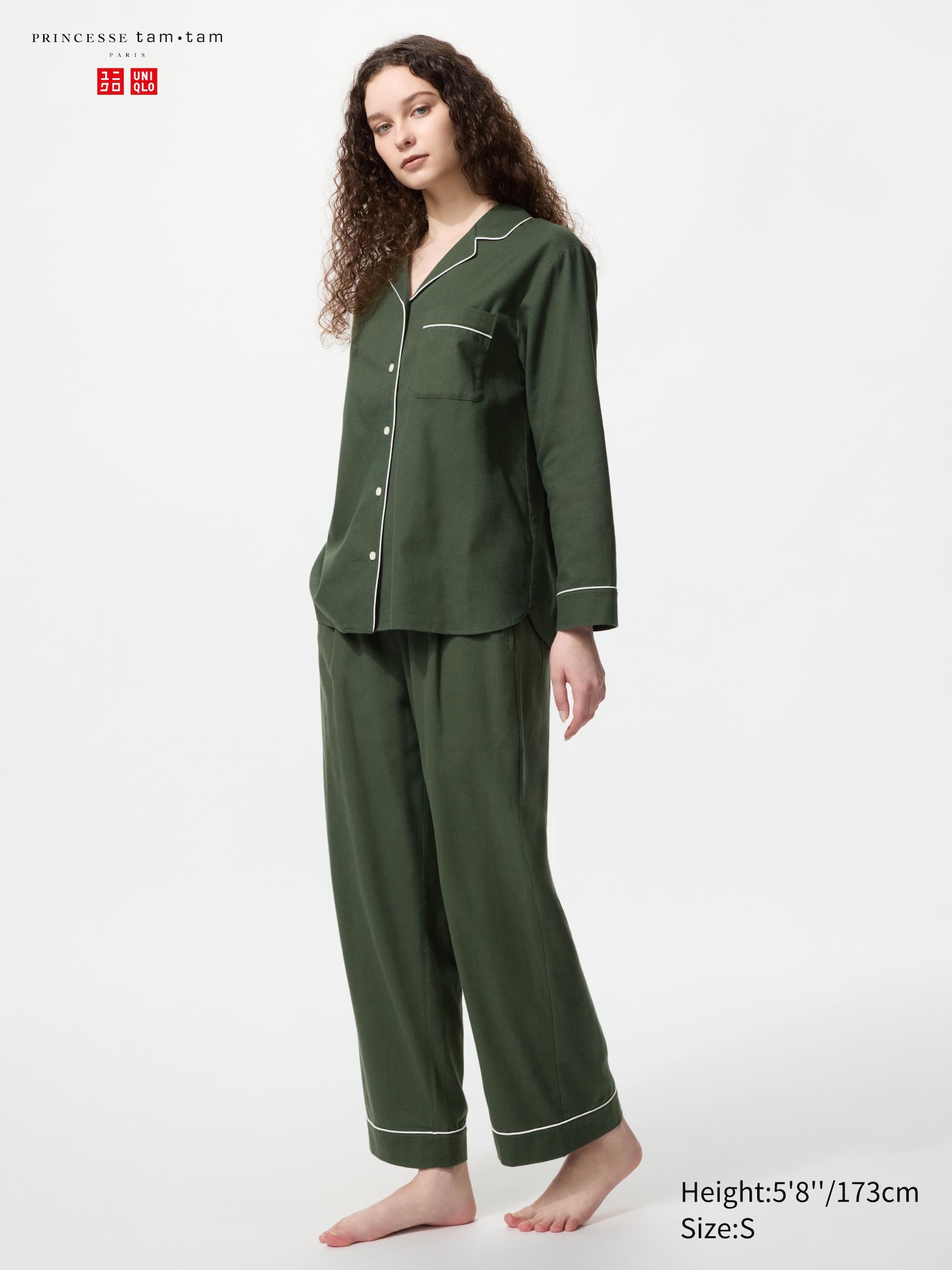 Women's Flannel Pyjamas (Long Sleeve) | UNIQLO UK