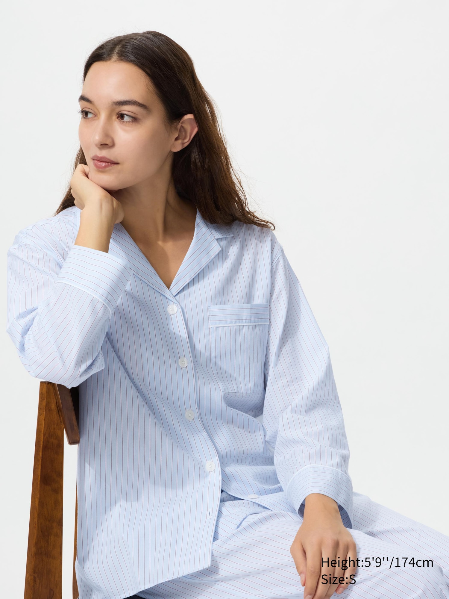 Women's Cotton Pyjamas (Long Sleeve) | UNIQLO UK
