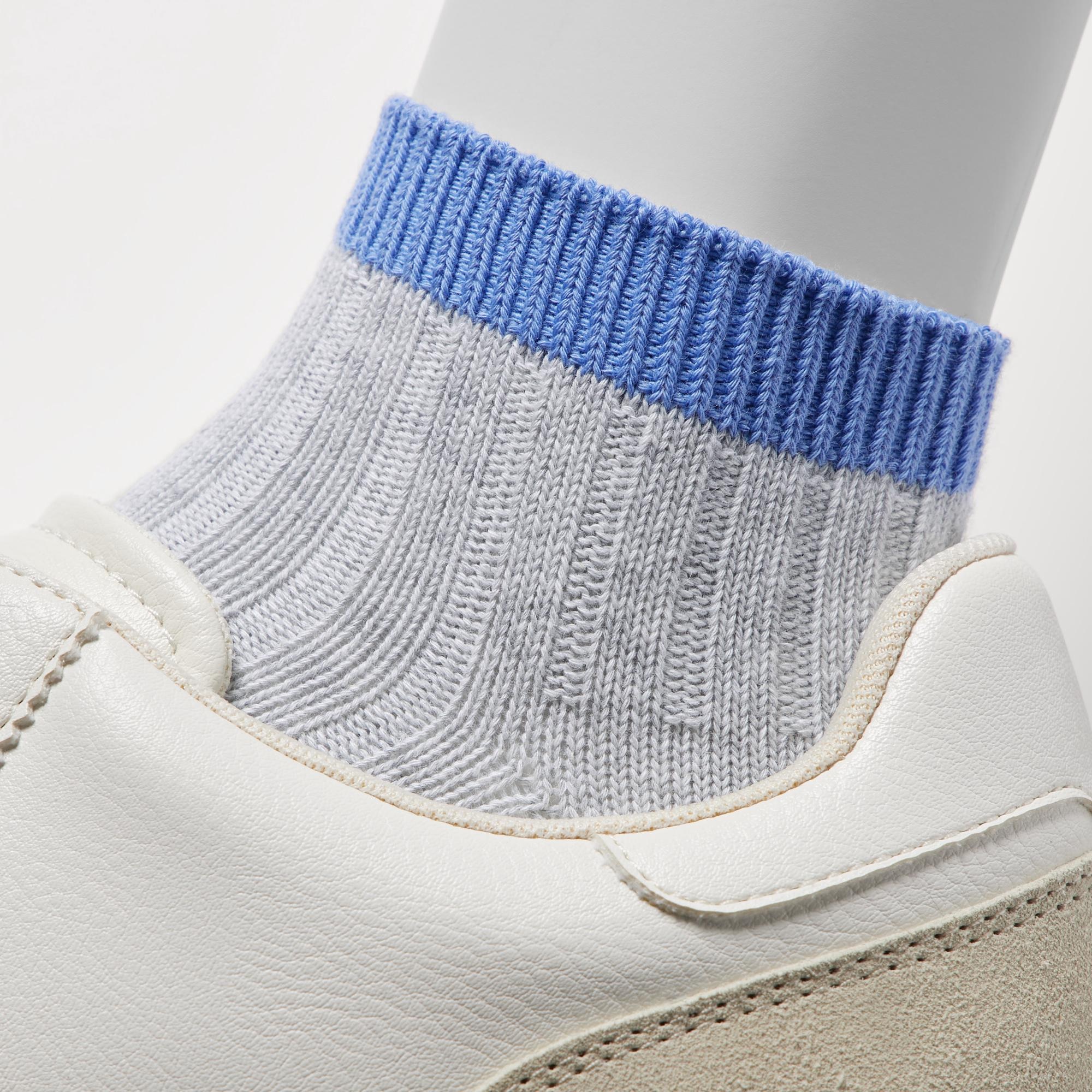 Women's Short Socks (3 Pairs, Ribbed Line) | UNIQLO UK