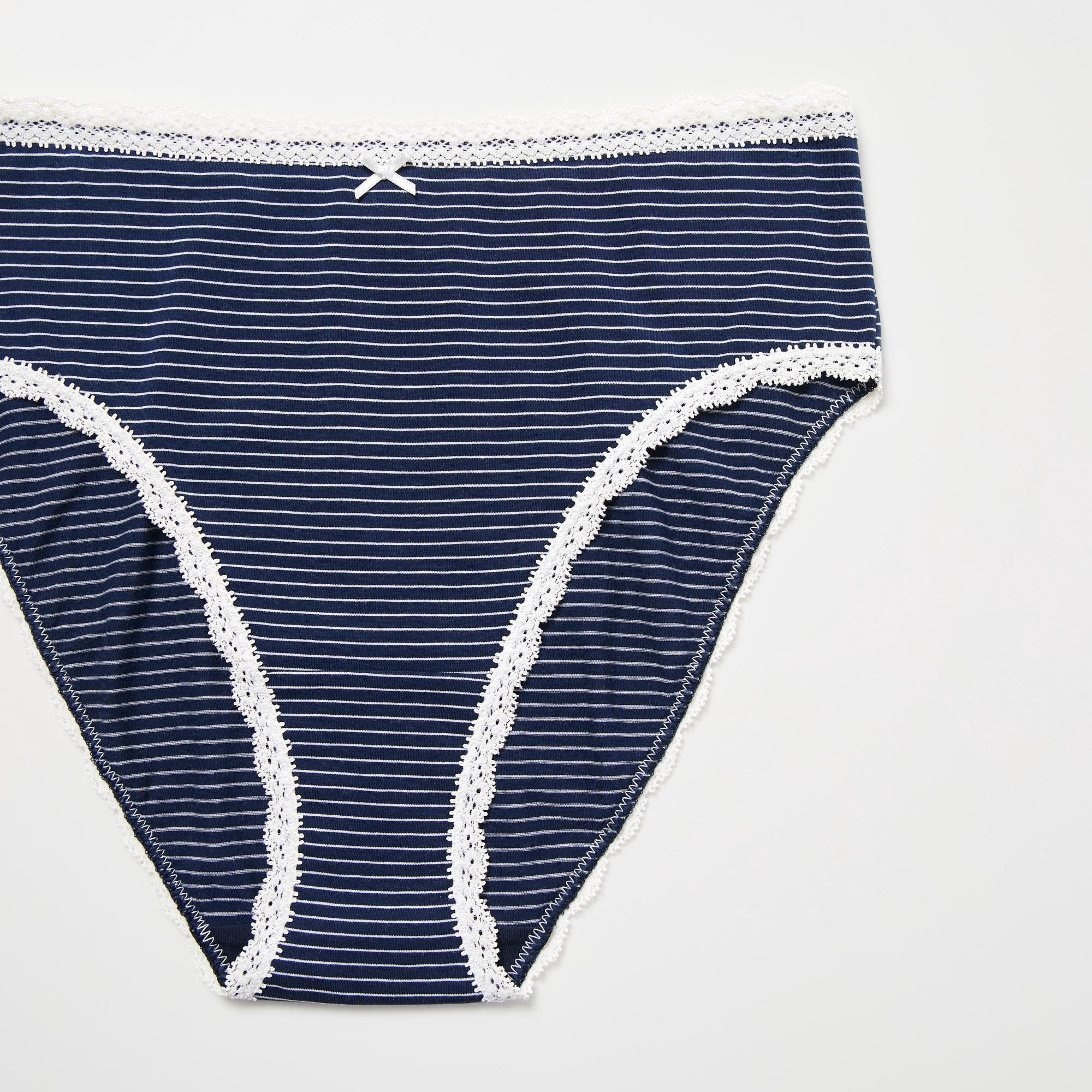 Women's Briefs (High Rise, Striped) | UNIQLO UK