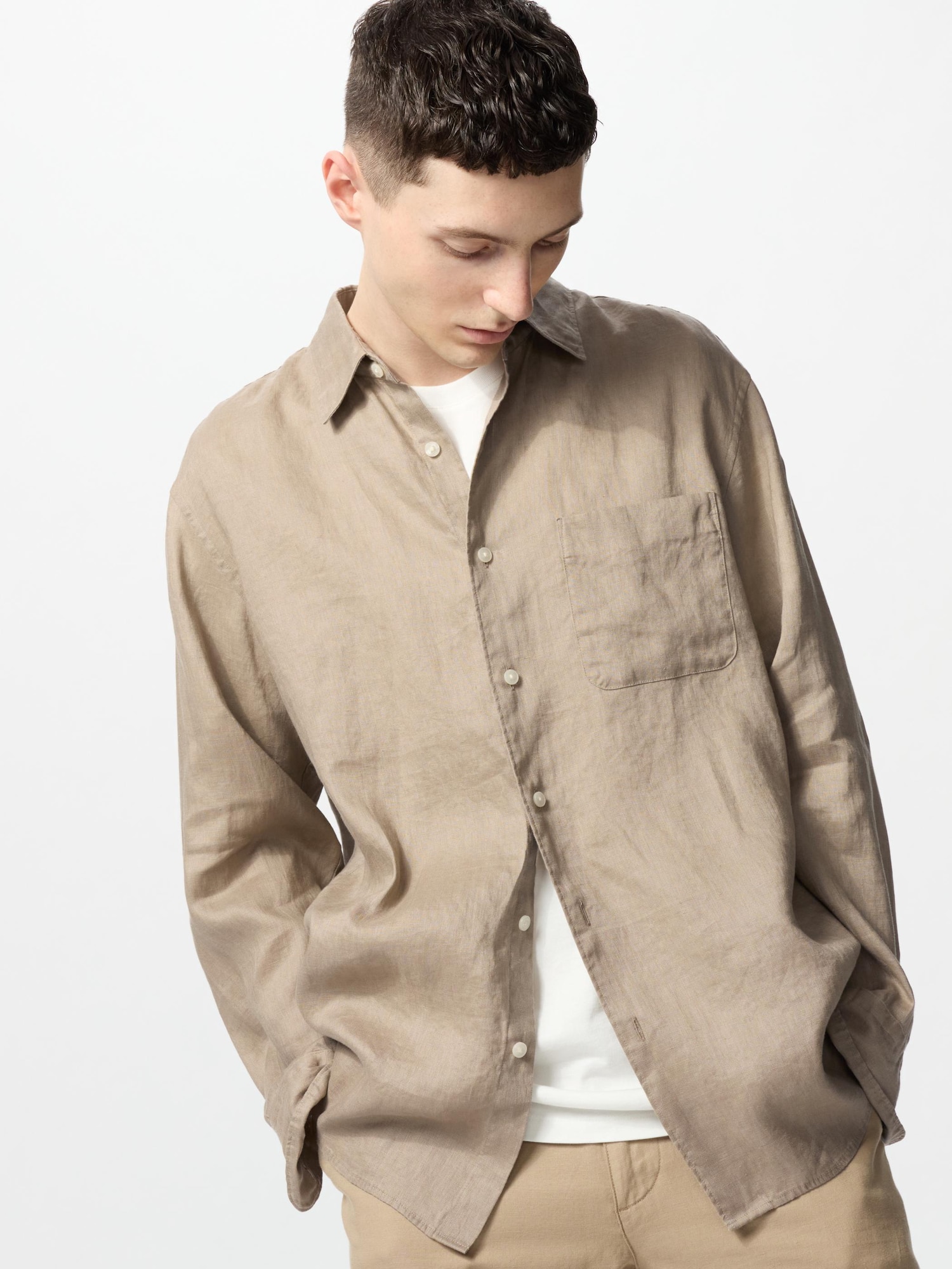 Men's Premium Linen Shirt | Long Sleeve | UNIQLO ID