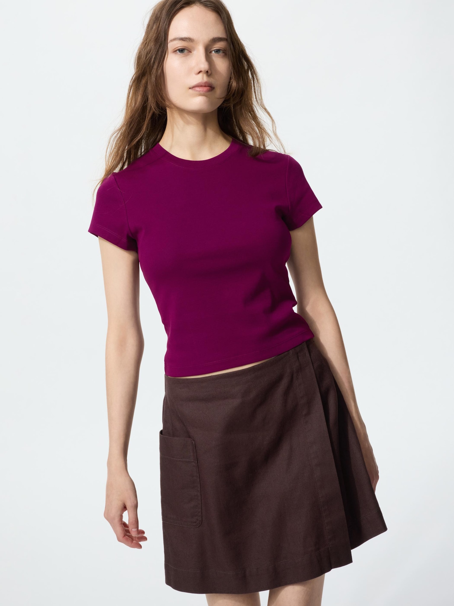 T-Shirt Mini (Crop Top) Wanita | UNIQLO ID
