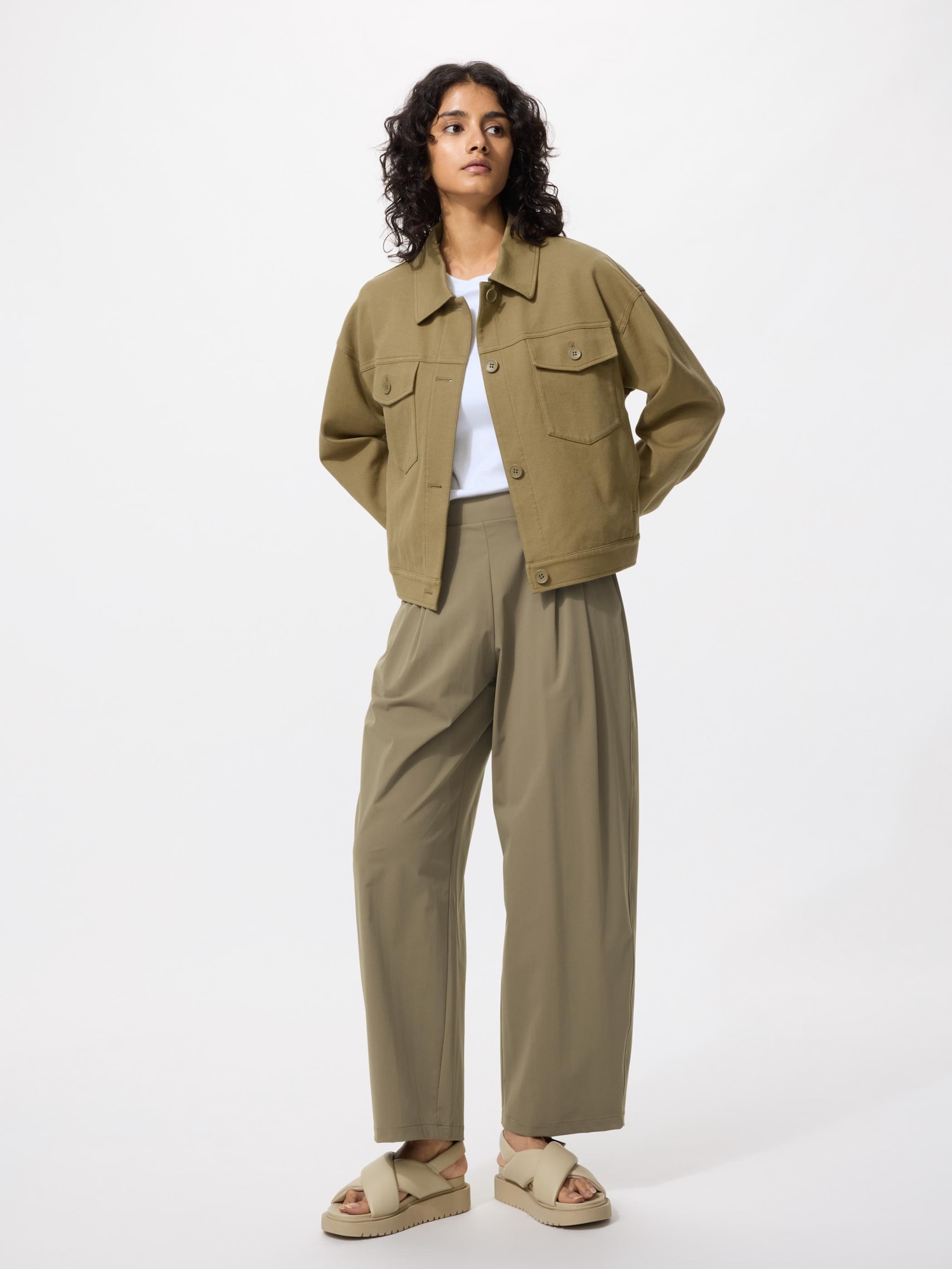 Women's Ultra Stretch Active Wide Pants UV Protection (Matching Set ...