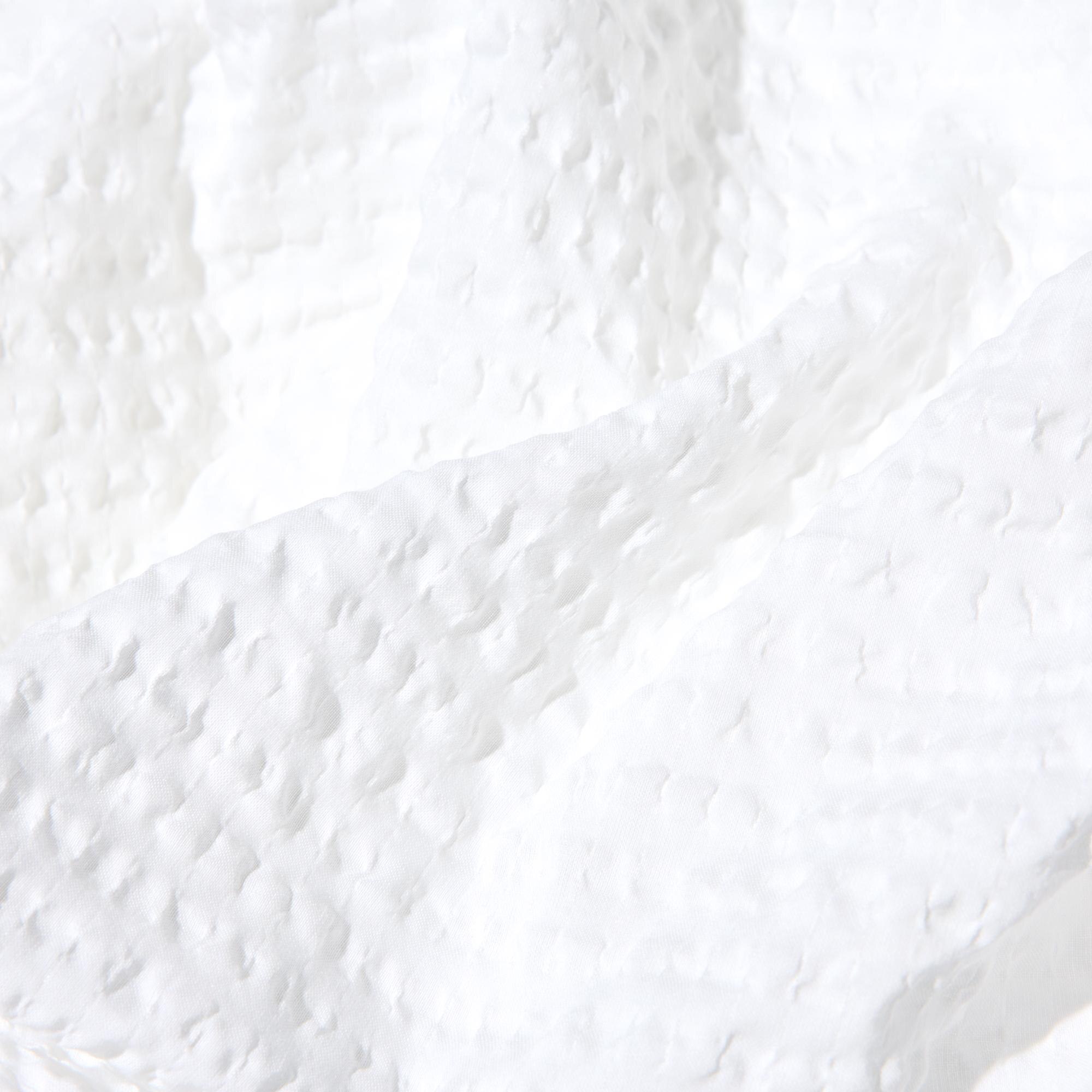 Women's Seersucker Volume Blouse Short Sleeve (Matching Set) | UNIQLO ID