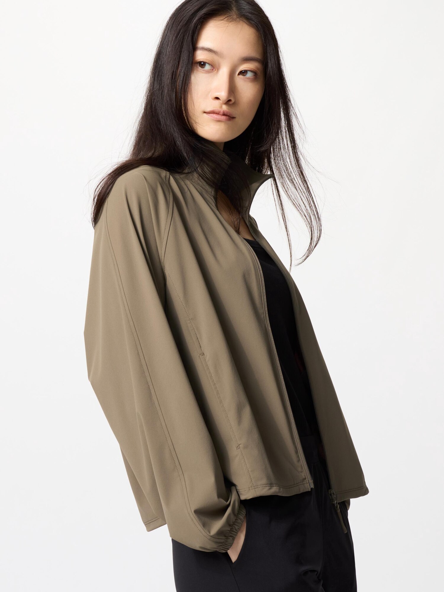 Check styling ideas for「Ultra Stretch Active Blouson UV Protection ...