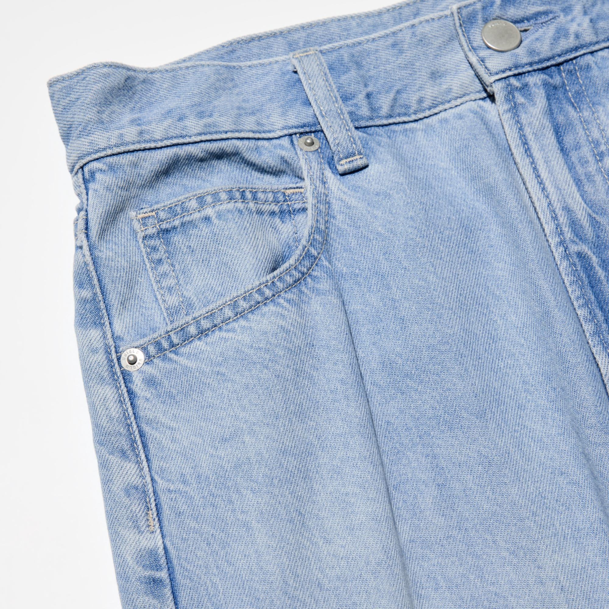 Women's Drapey Wide Flare Jeans (Baggy Jeans) | UNIQLO ID