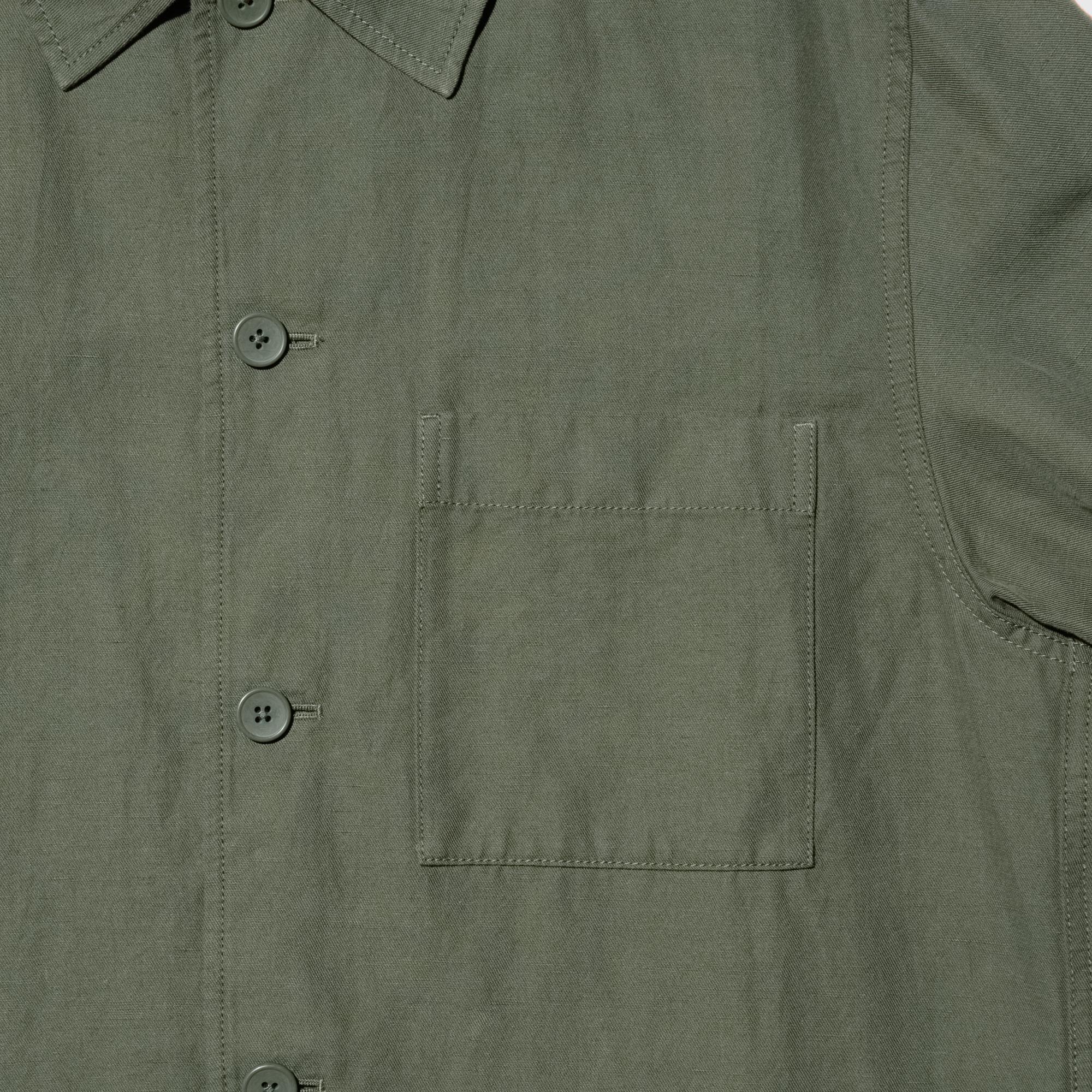 Men's Cotton Linen Shirt Jacket | Long Sleeve | UNIQLO ID