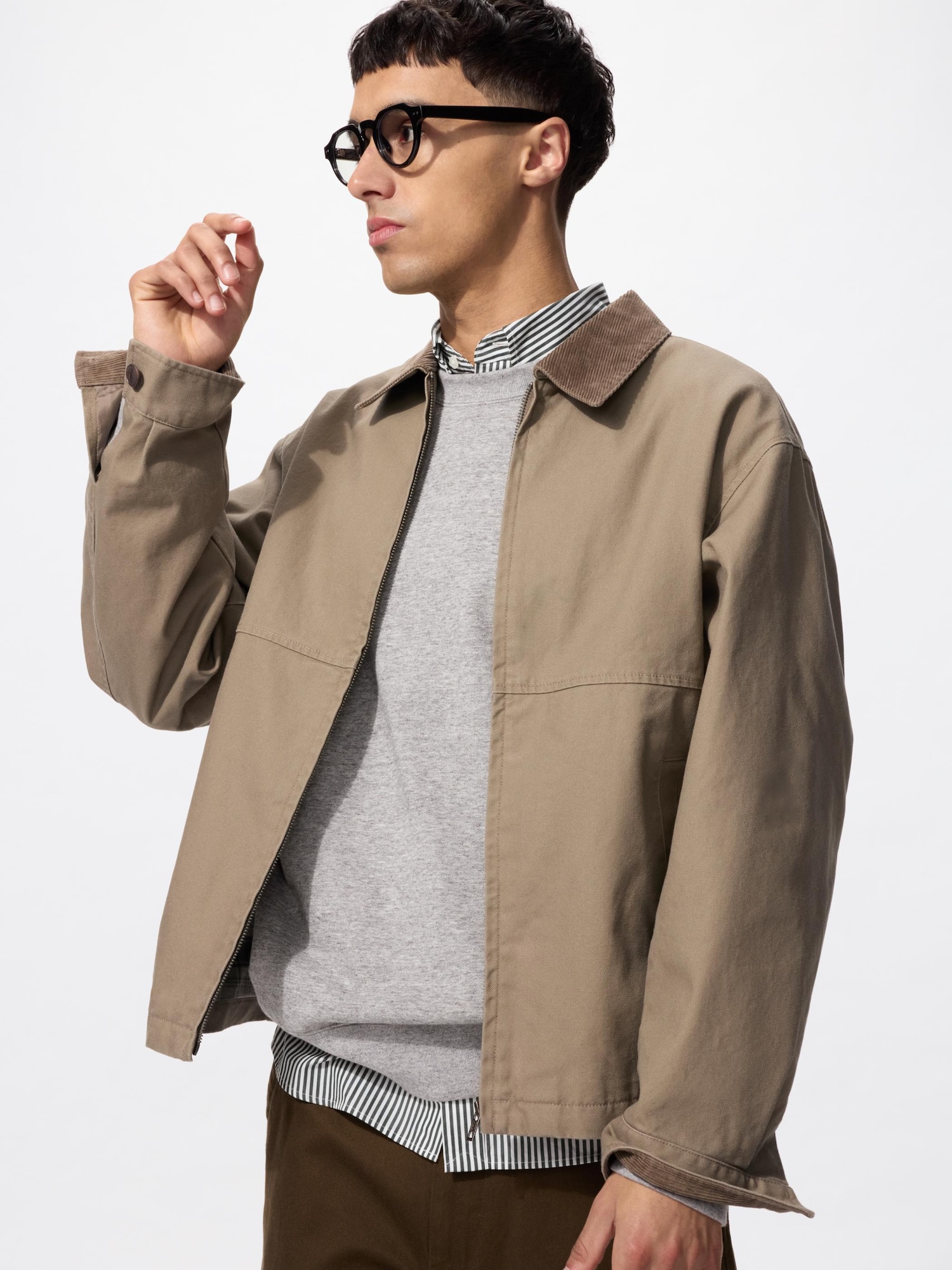 Men's Zip Up Short Blouson | UNIQLO ID