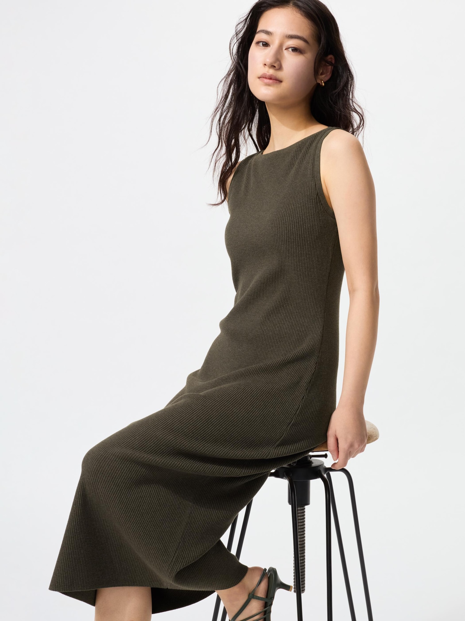 Women's Washable Knit Bra Dress Sleeveless | UNIQLO ID