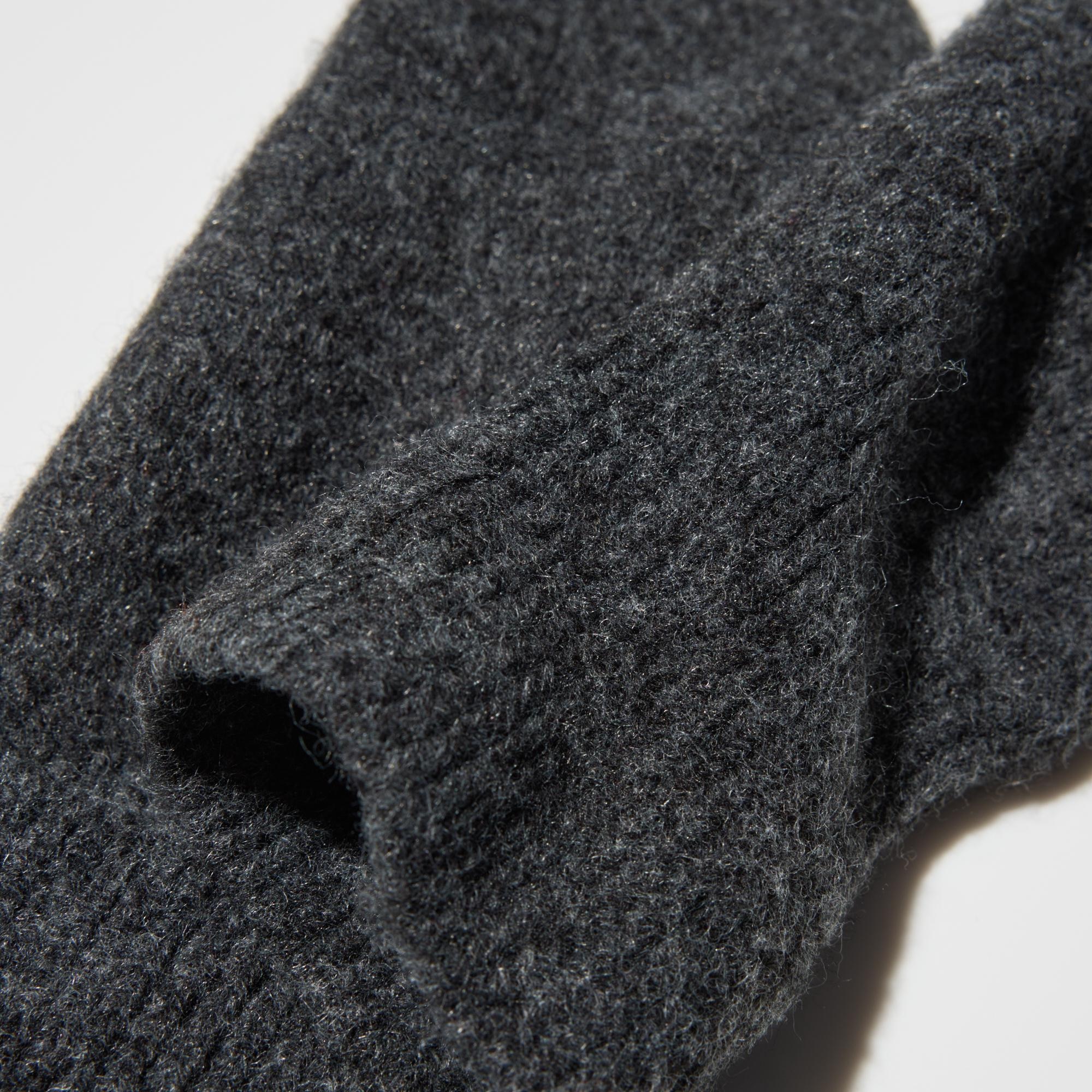 Women's HEATTECH Lined Mittens Souffle Yarn | UNIQLO ID