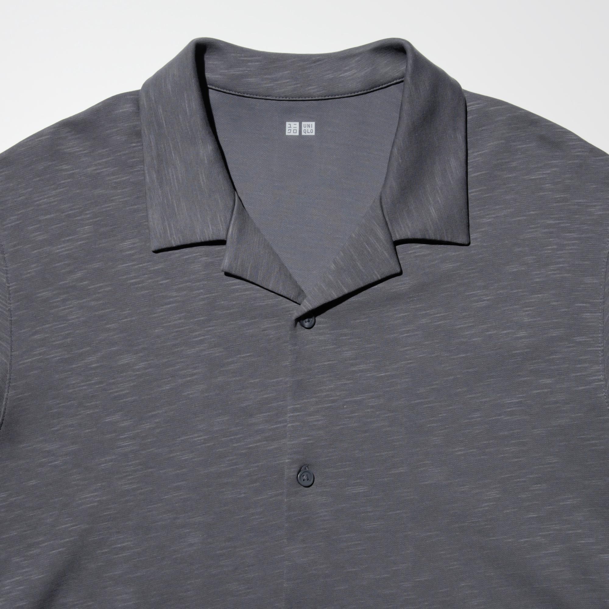 AIRism Katun Kaos Polo Kerah Terbuka Lengan Pendek Unisex | UNIQLO ID