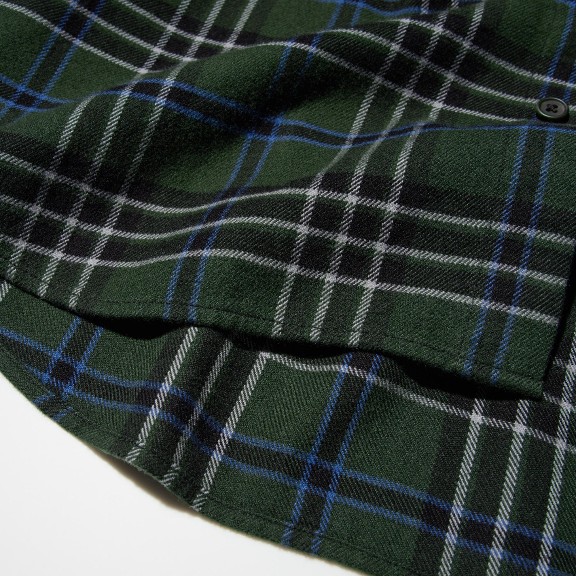 Men's Flannel Checked Shirt | Long Sleeve | UNIQLO ID