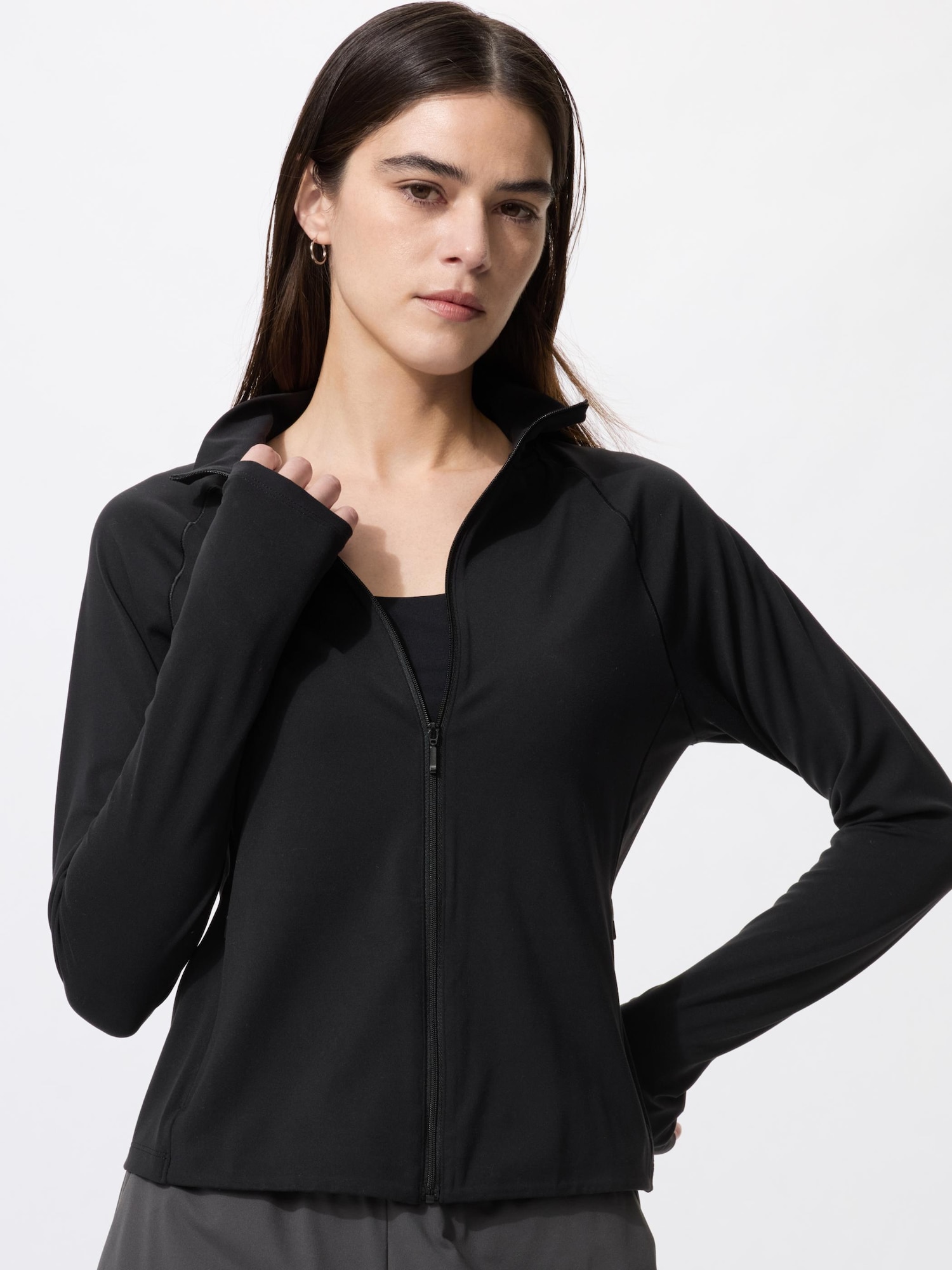 Women's Ultra Stretch Active Full Zip Jacket | UNIQLO ID