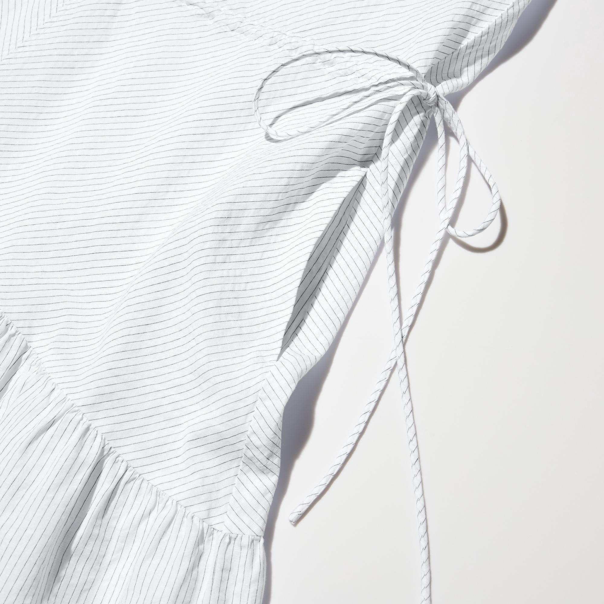 Gaun Panel Linen Blend Tanpa Lengan Wanita | UNIQLO ID