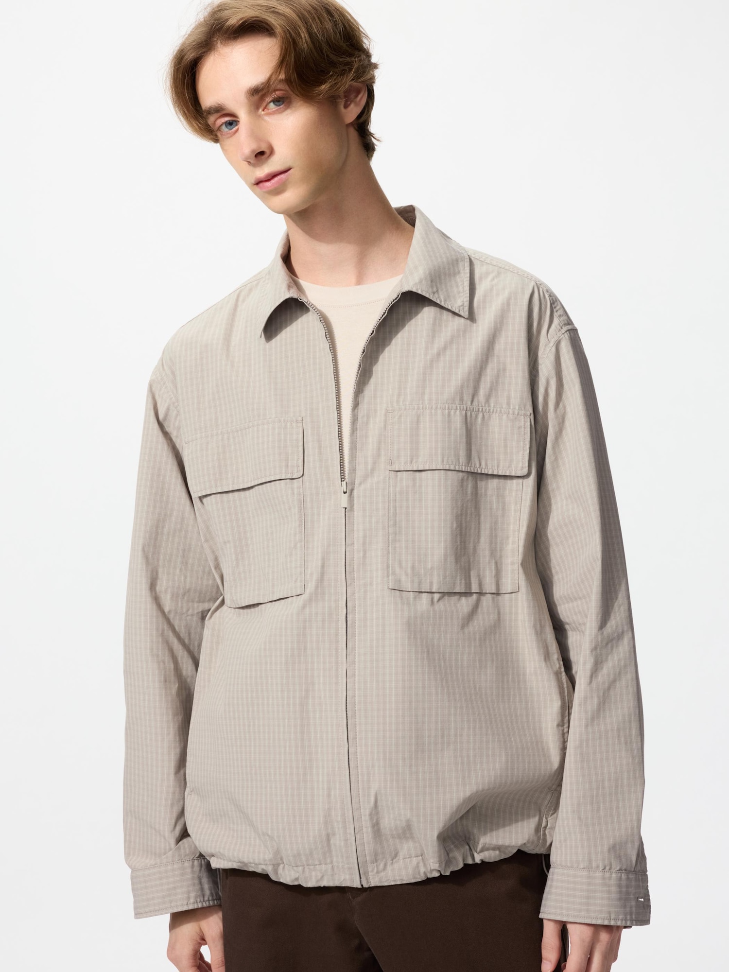 Kemeja Luaran Ritsleting Pria | UNIQLO ID