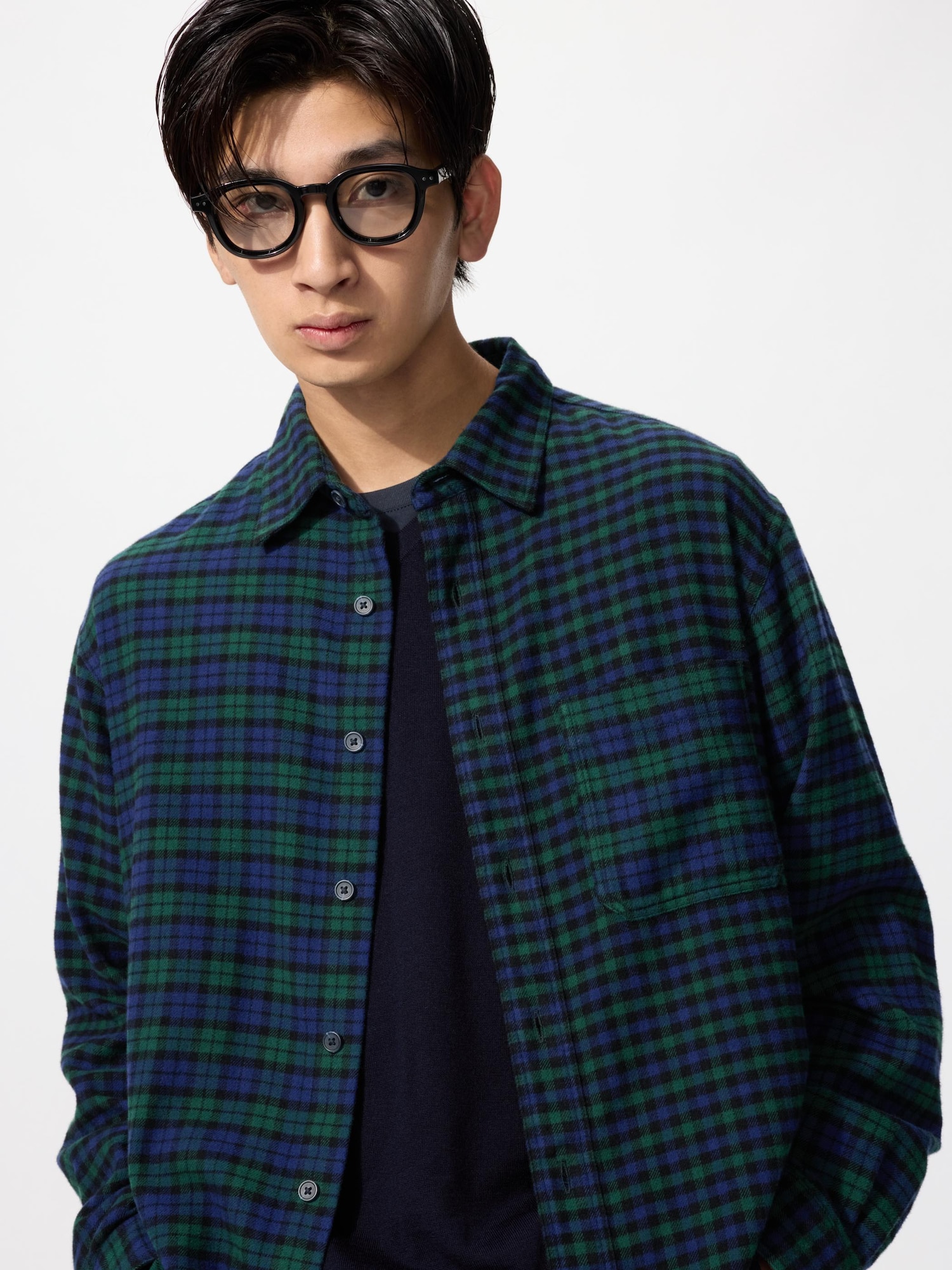 Men's Flannel Checked Shirt Long Sleeve | UNIQLO ID