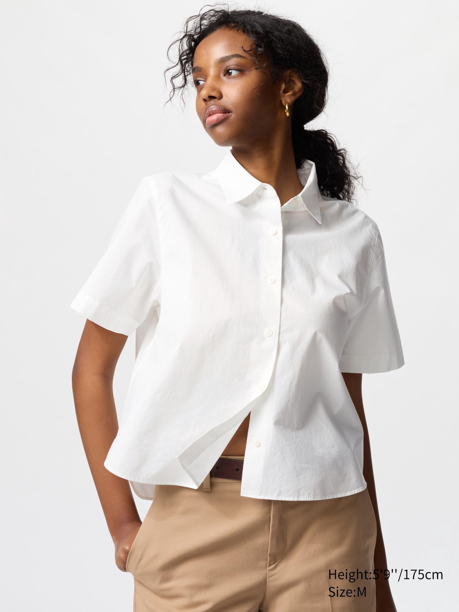 Check styling ideas for「Cotton Blend Cocoon Skirt、Cotton Short Length ...