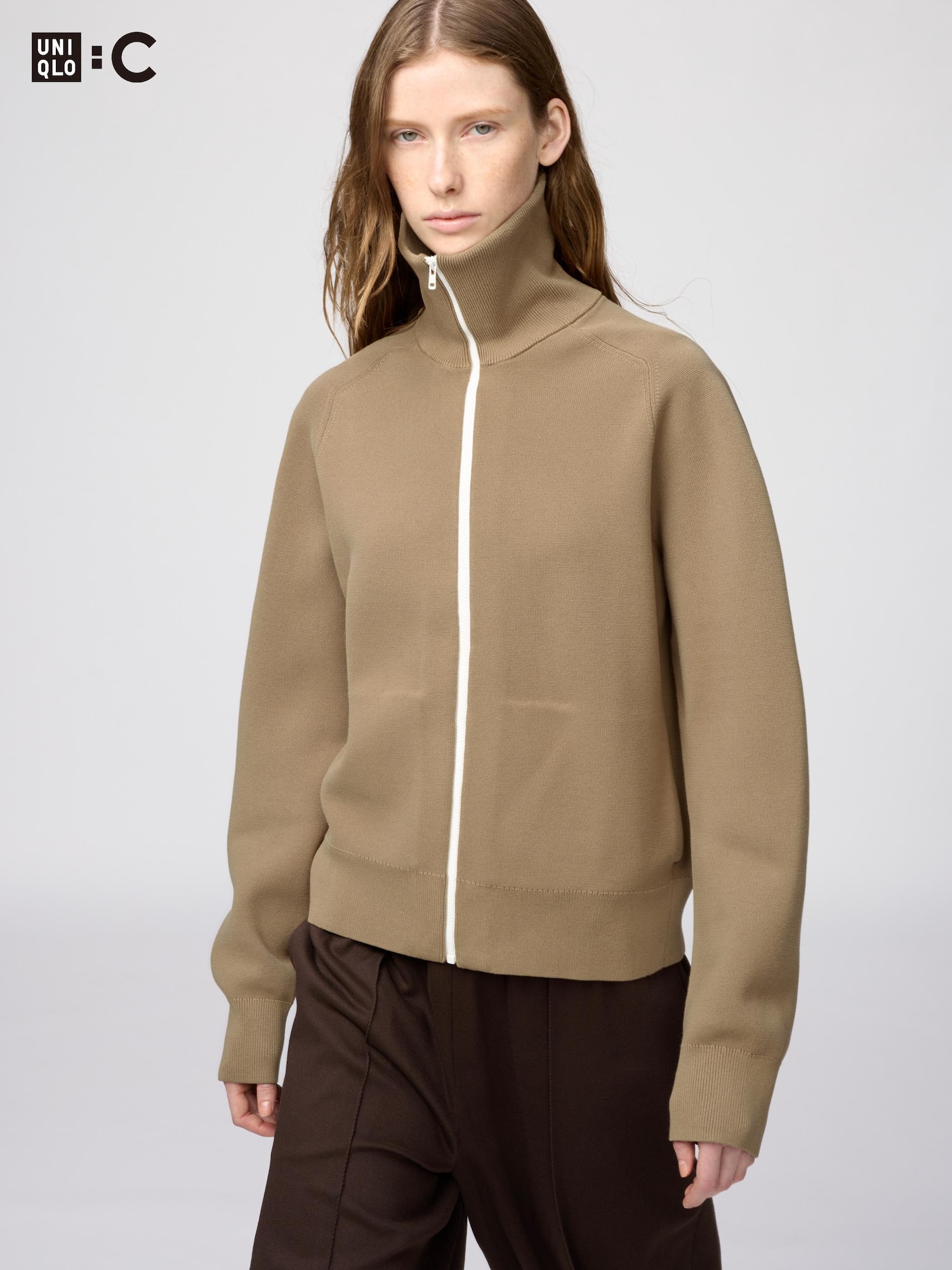 Women's Washable Milano Ribbed Full Zip Cardigan | UNIQLO IN