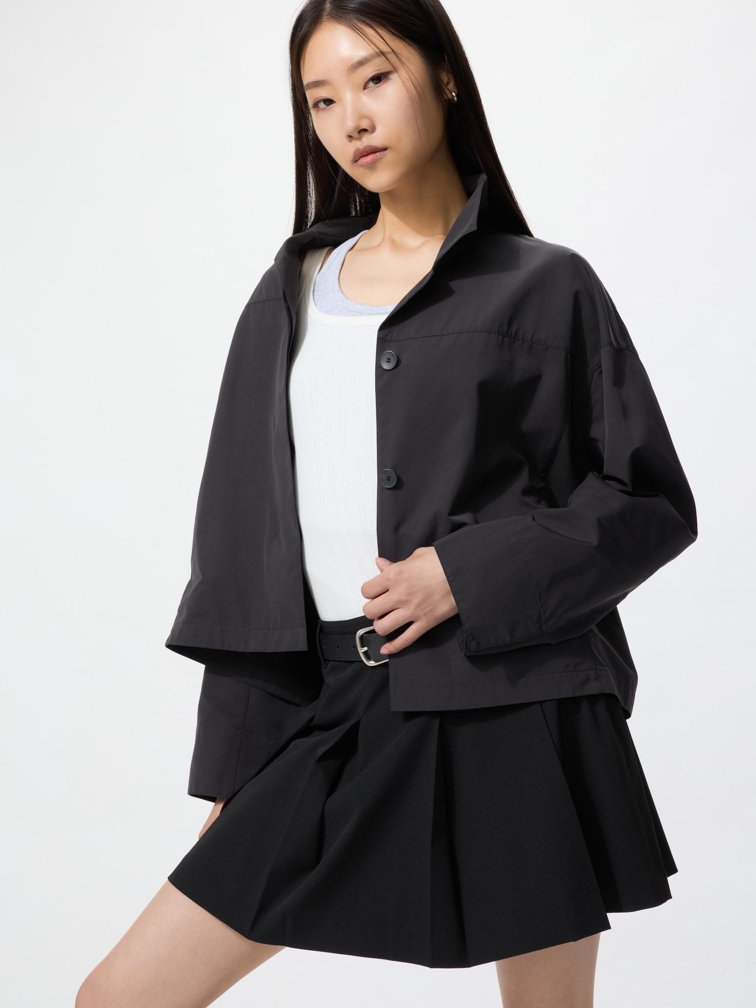 Women's Open Collar Short Jacket | UNIQLO IN