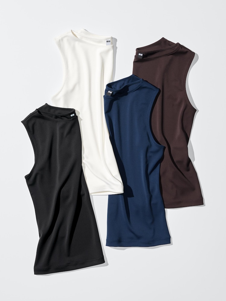 ユニクロ公式 | クレープジャージーボートネックTノースリーブ