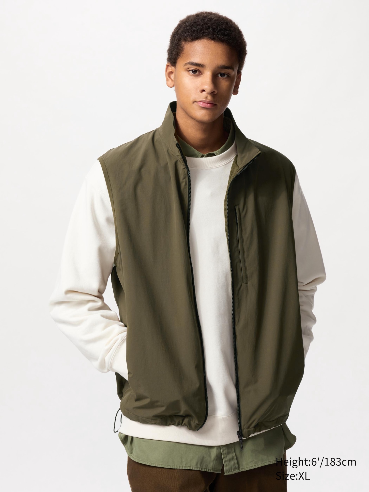 Check styling ideas for「Windproof Vest、Wide Fit Cargo Pants」| UNIQLO MY