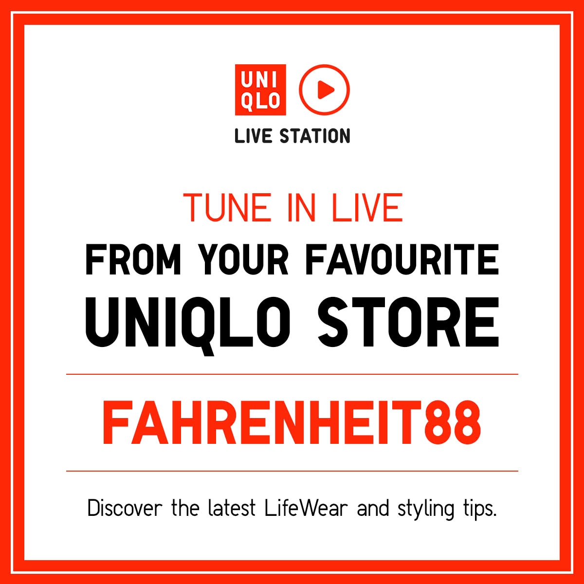 UNIQLO Malaysia | UNIQLO LIVE STATION