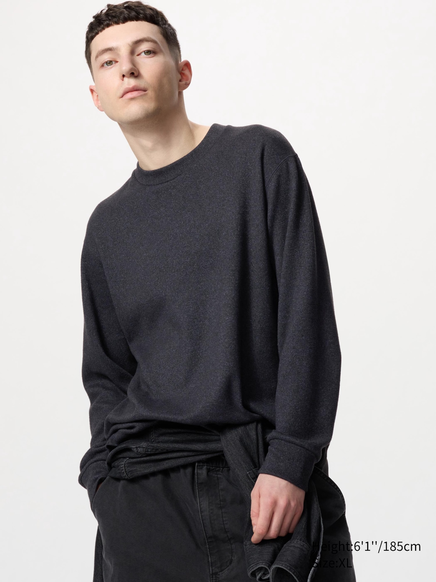 Check styling ideas for「AIRism Cotton Oversized Crew Neck T-Shirt、Soft ...