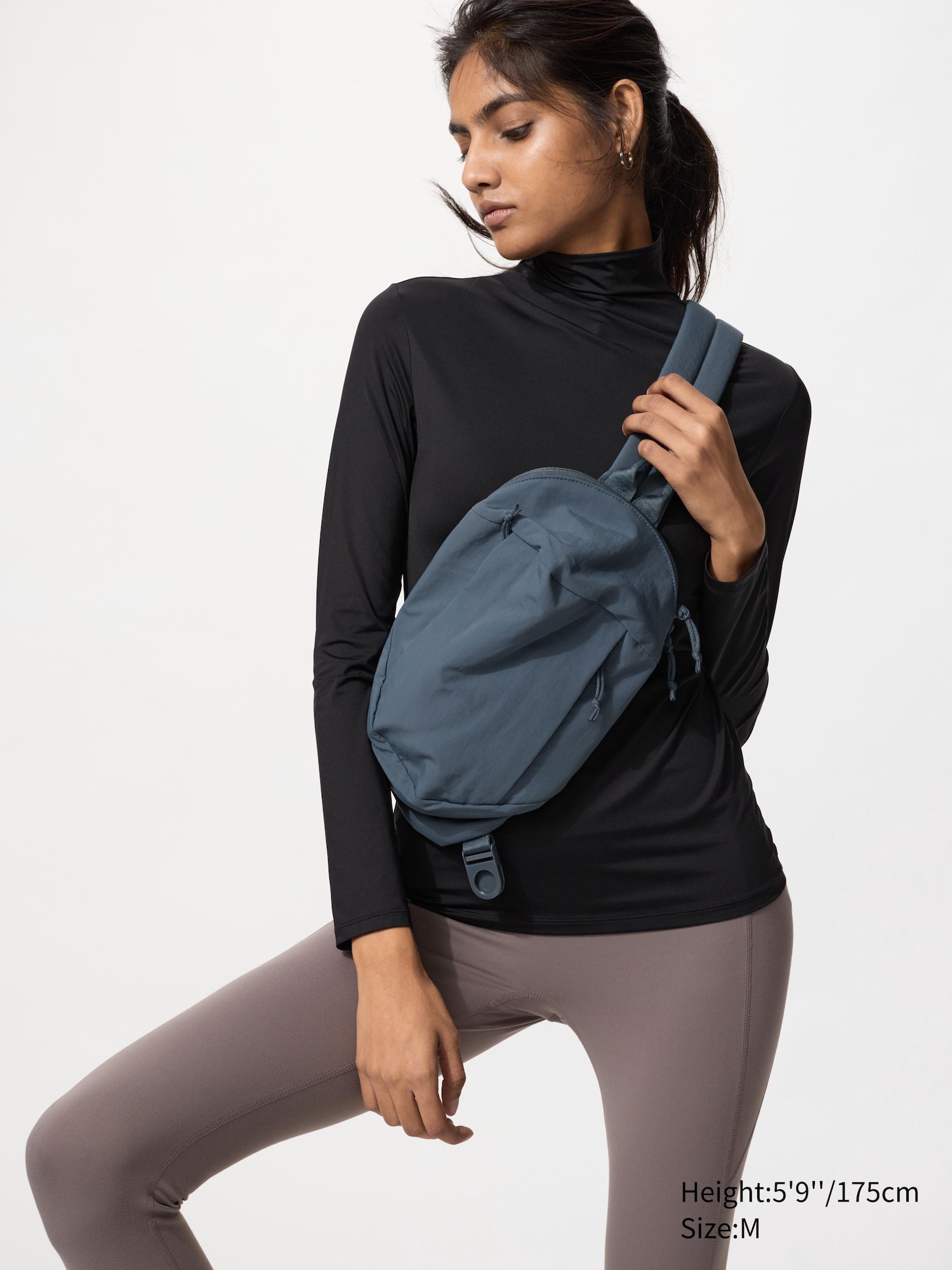 Check styling ideas for「AIRism UV Protection High Neck Long Sleeve T ...