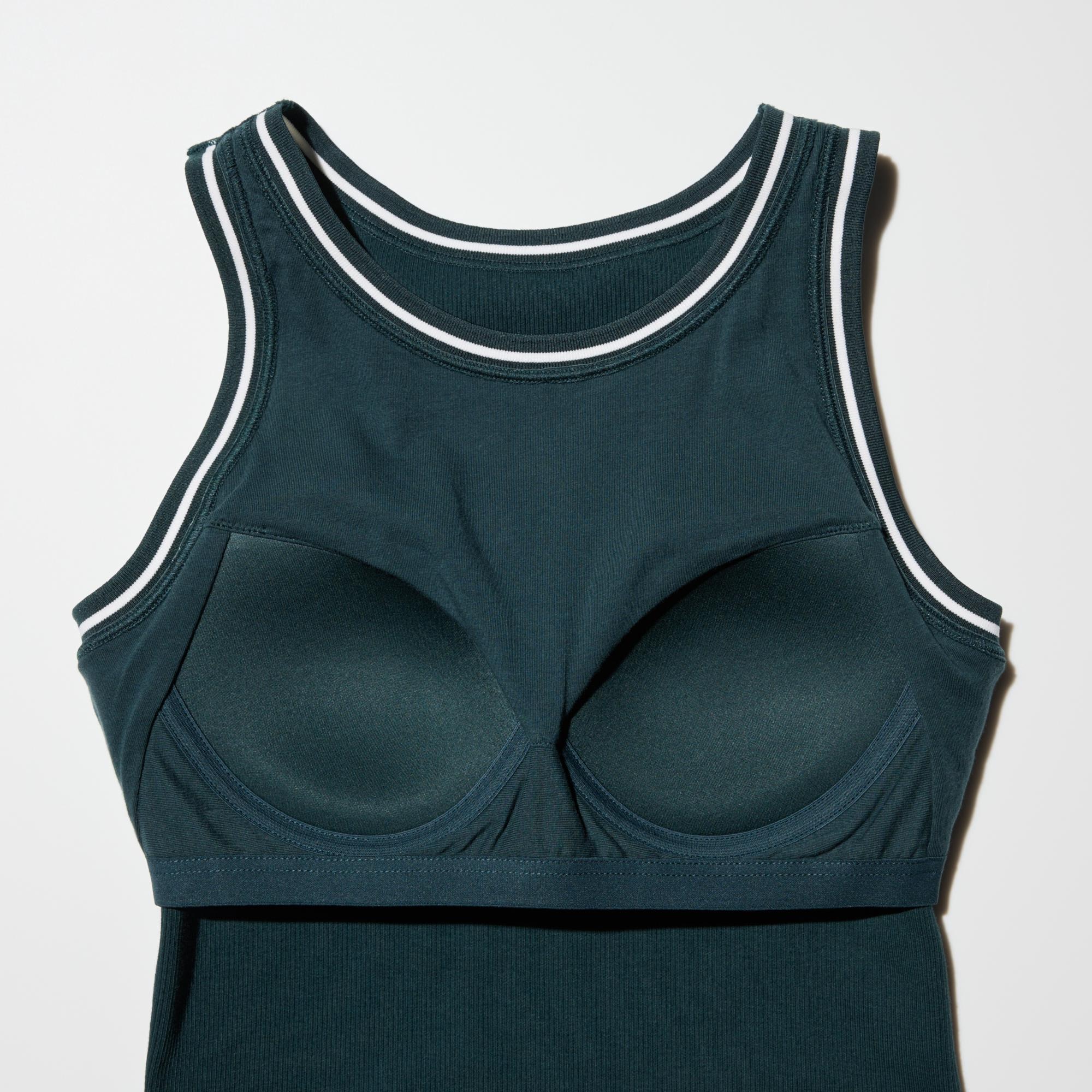 Women's Ribbed Cropped Bra Top Line | UNIQLO SG