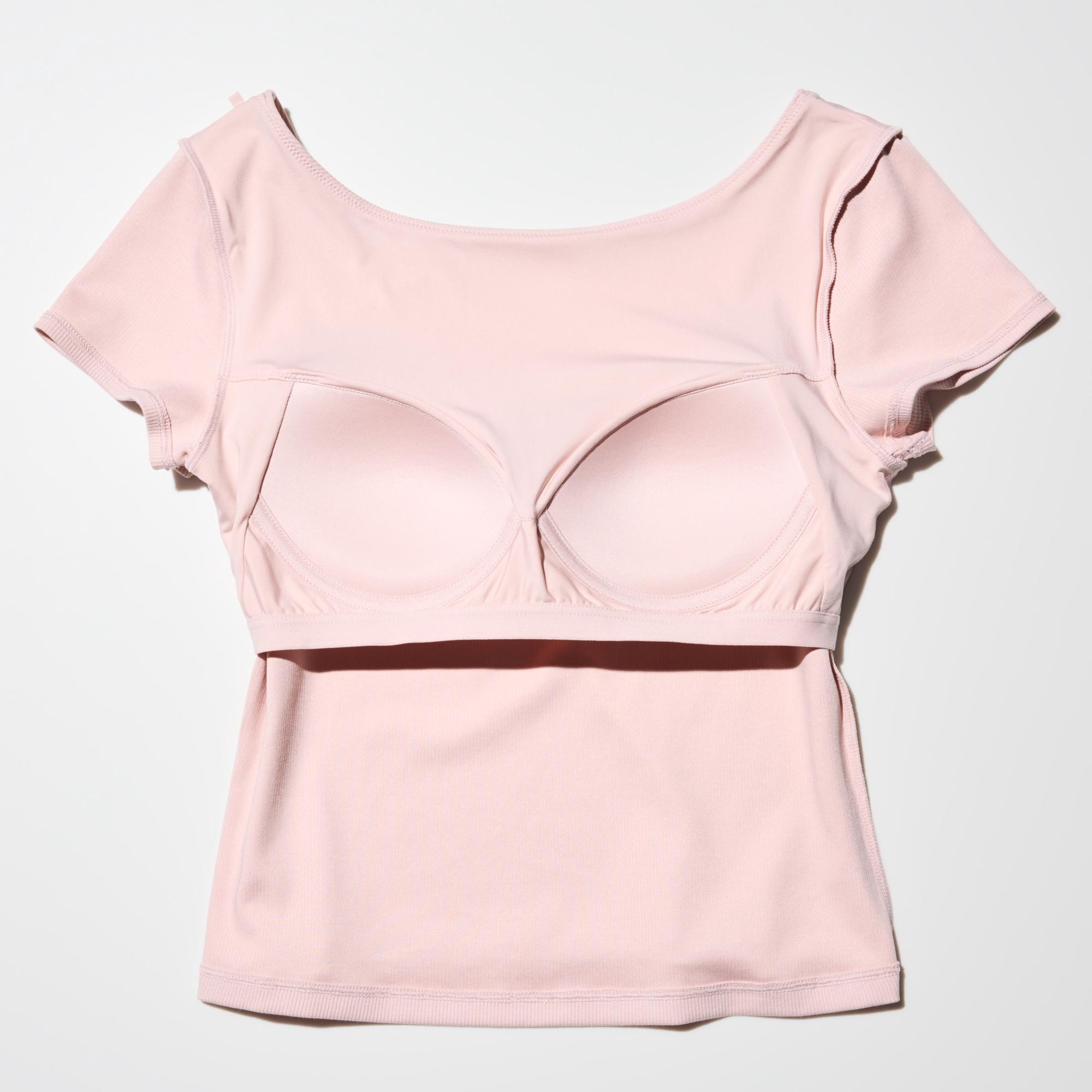Women's AIRism Cotton Low Back Bra T-Shirt | UNIQLO SG