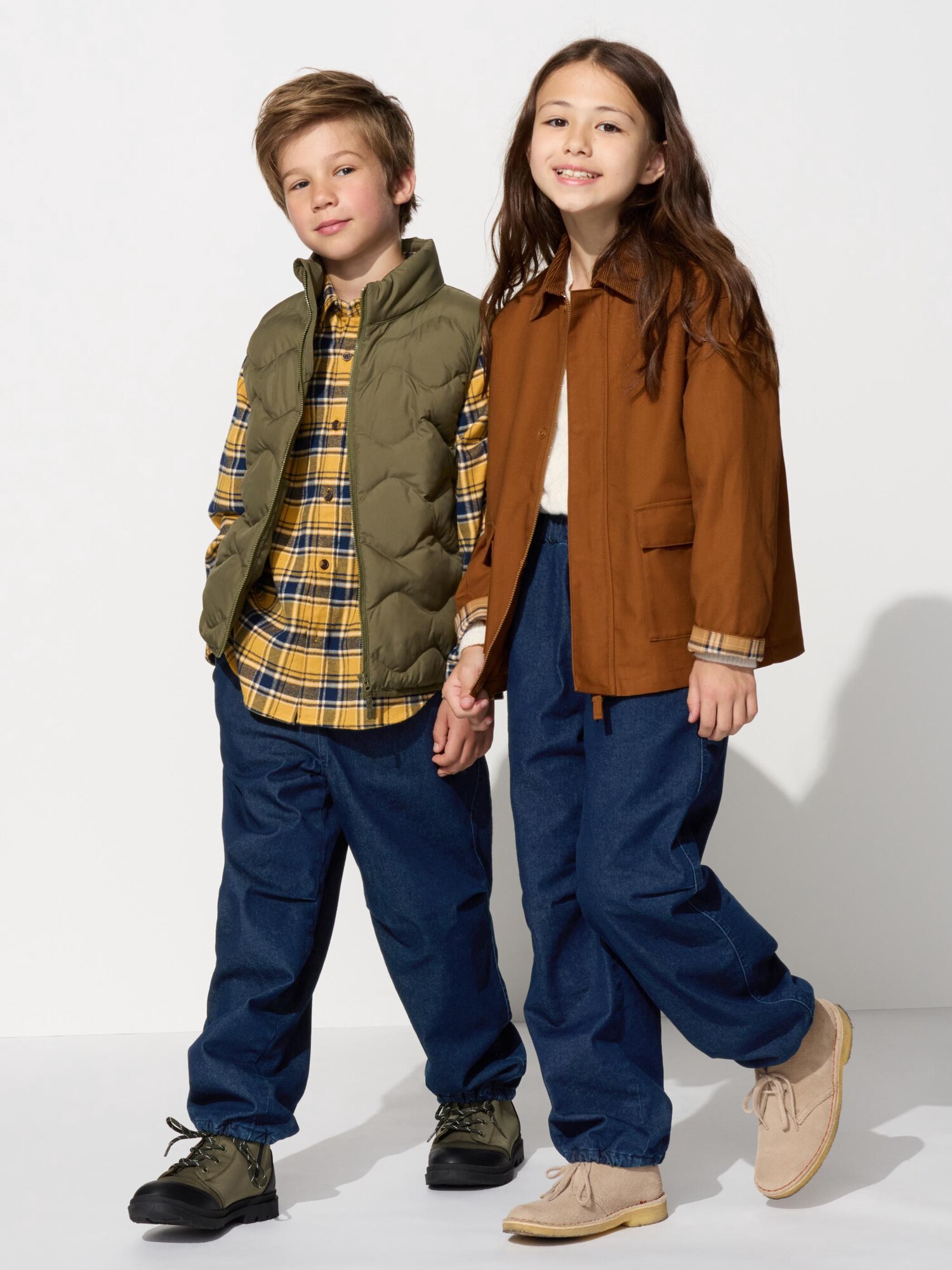 KIDS Warm Lined Pants Denim