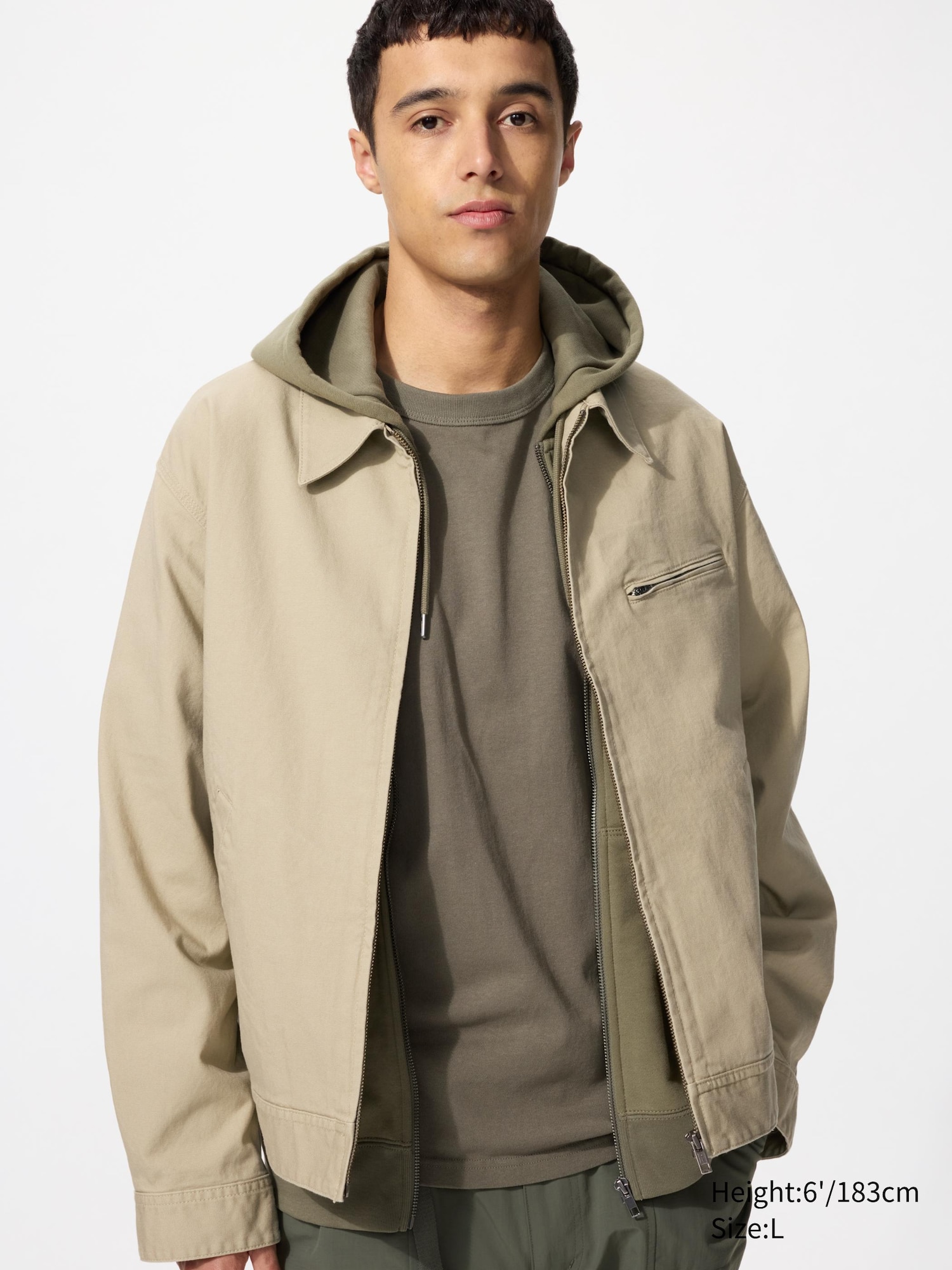 Check styling ideas for「Zip Up Blouson、Jersey Barrel Leg Pants」| UNIQLO TH
