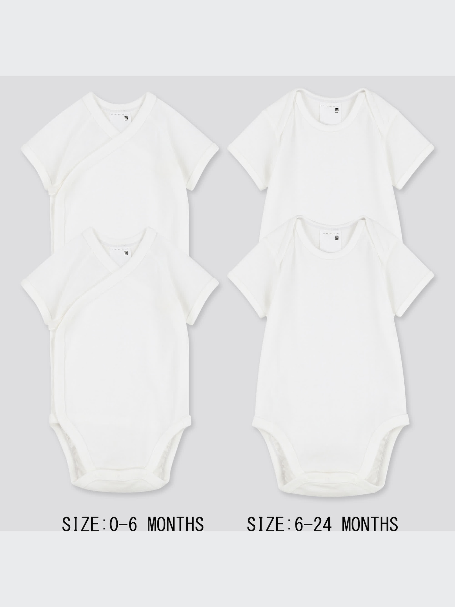 Newborn Crew Neck Short-Sleeve Bodysuit (Set of 2) | UNIQLO US