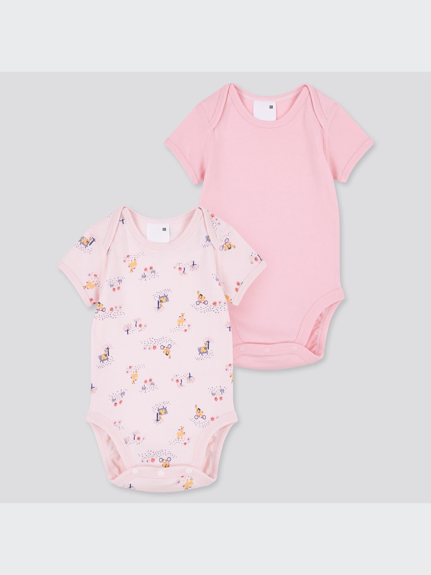 Joy of Print Short-Sleeve Bodysuit (Set of 2) | UNIQLO US