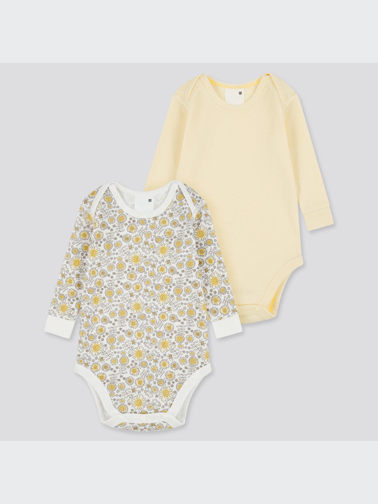 Joy of Print Long-Sleeve Bodysuit (Set of 2) | UNIQLO US