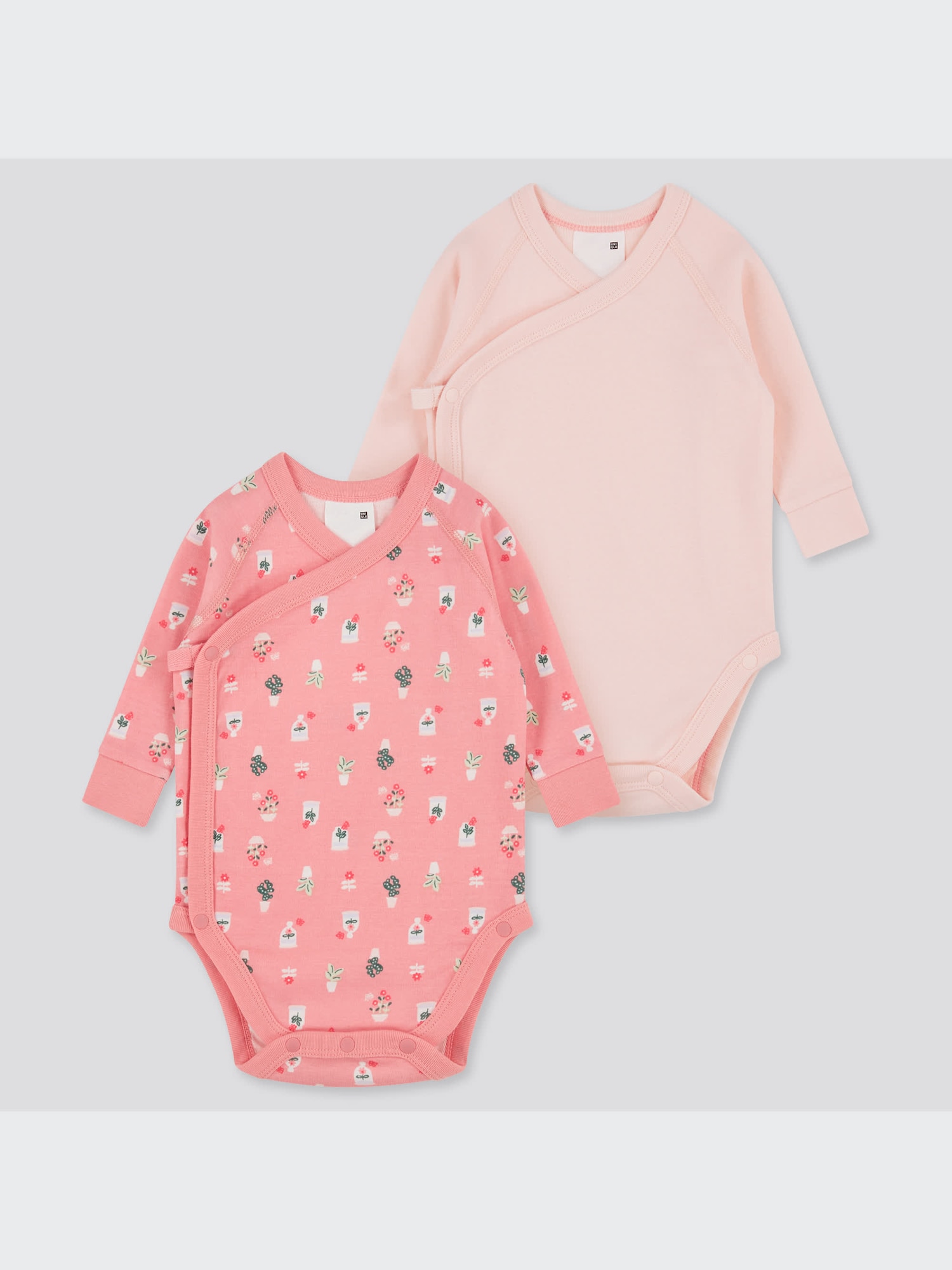 Joy of Print Long-Sleeve Bodysuit (Set of 2) | UNIQLO US