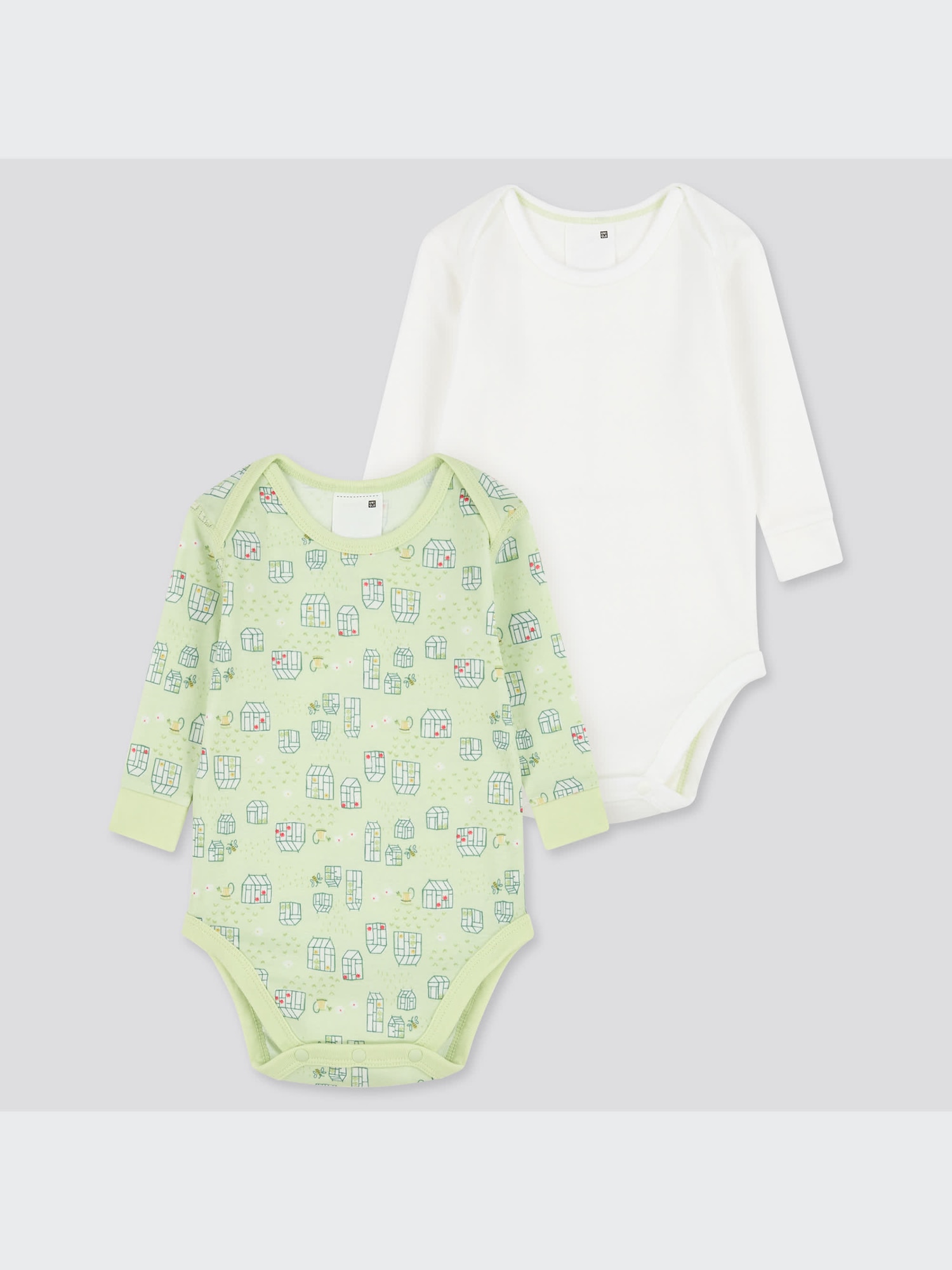 Joy of Print Long-Sleeve Bodysuit (Set of 2) | UNIQLO US