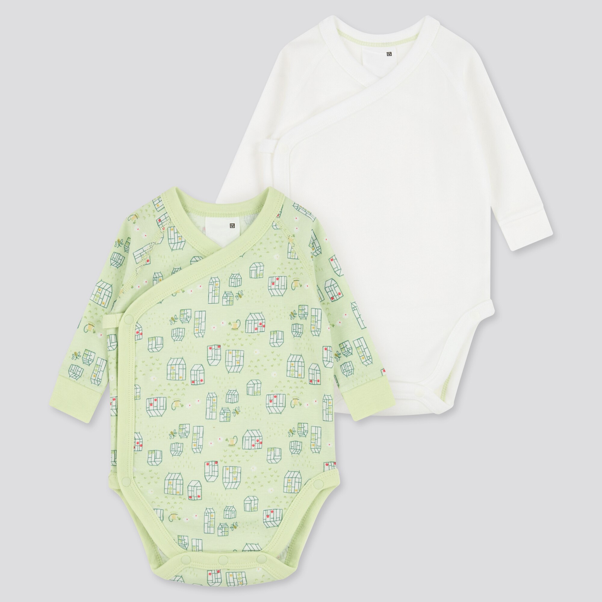Joy of Print Long-Sleeve Bodysuit (Set of 2) | UNIQLO US