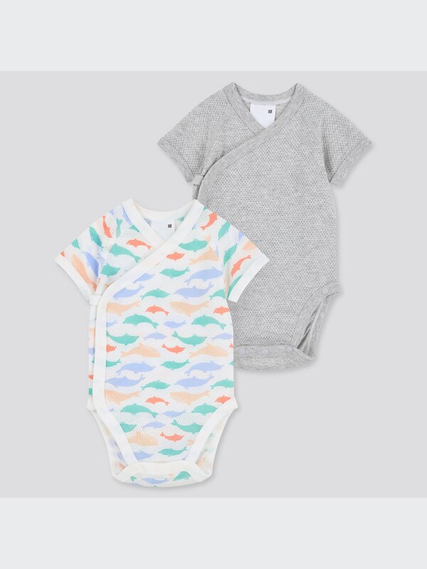 Joy of Print Cotton Mesh Inner Bodysuit (Set of 2) | UNIQLO US
