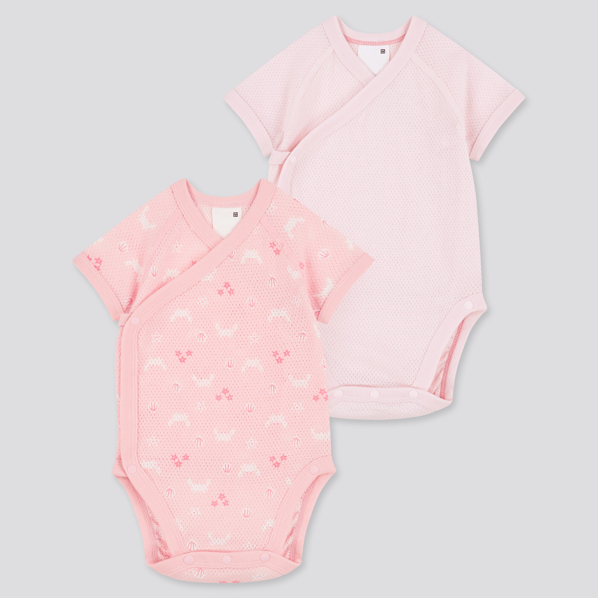 Joy of Print Cotton Mesh Inner Bodysuit (Set of 2) | UNIQLO US