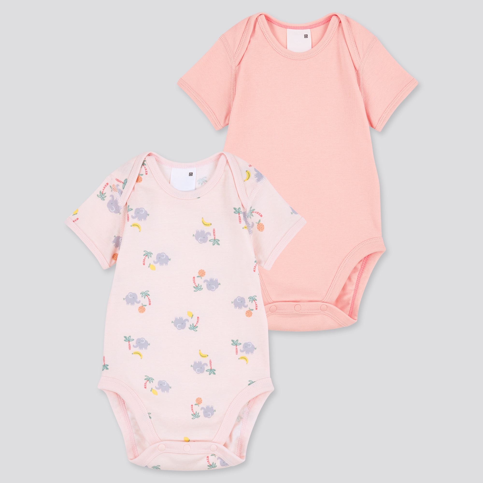 Joy of Print Short-Sleeve Bodysuit (Set of 2) | UNIQLO US