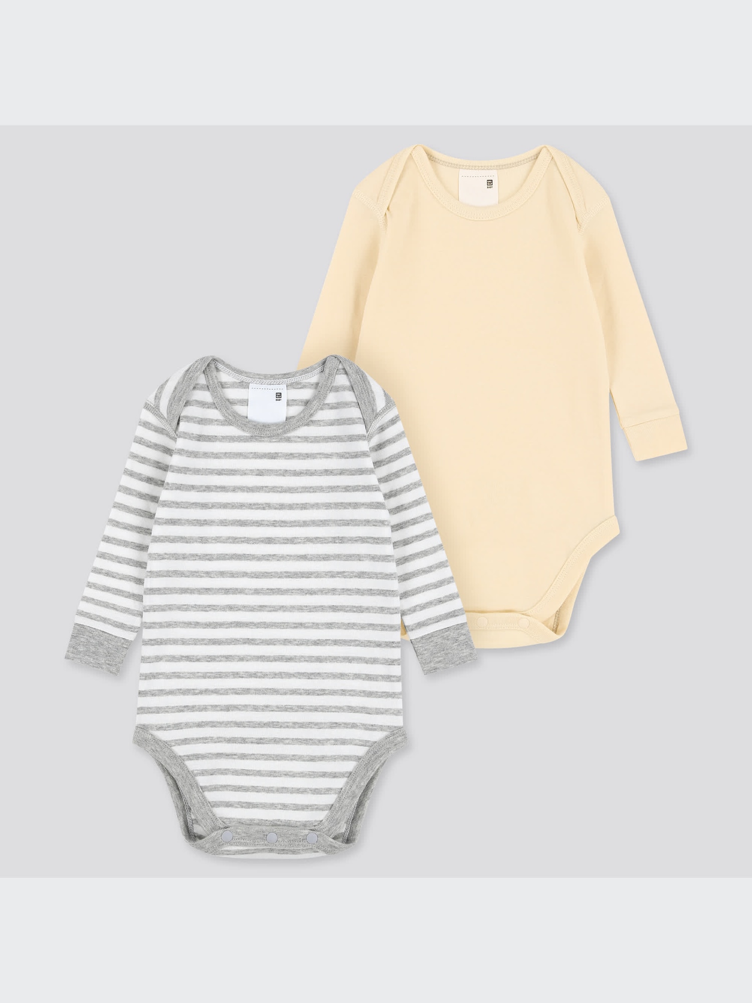 Baby Crew Neck Long-Sleeve Bodysuit (Set of 2) | UNIQLO US